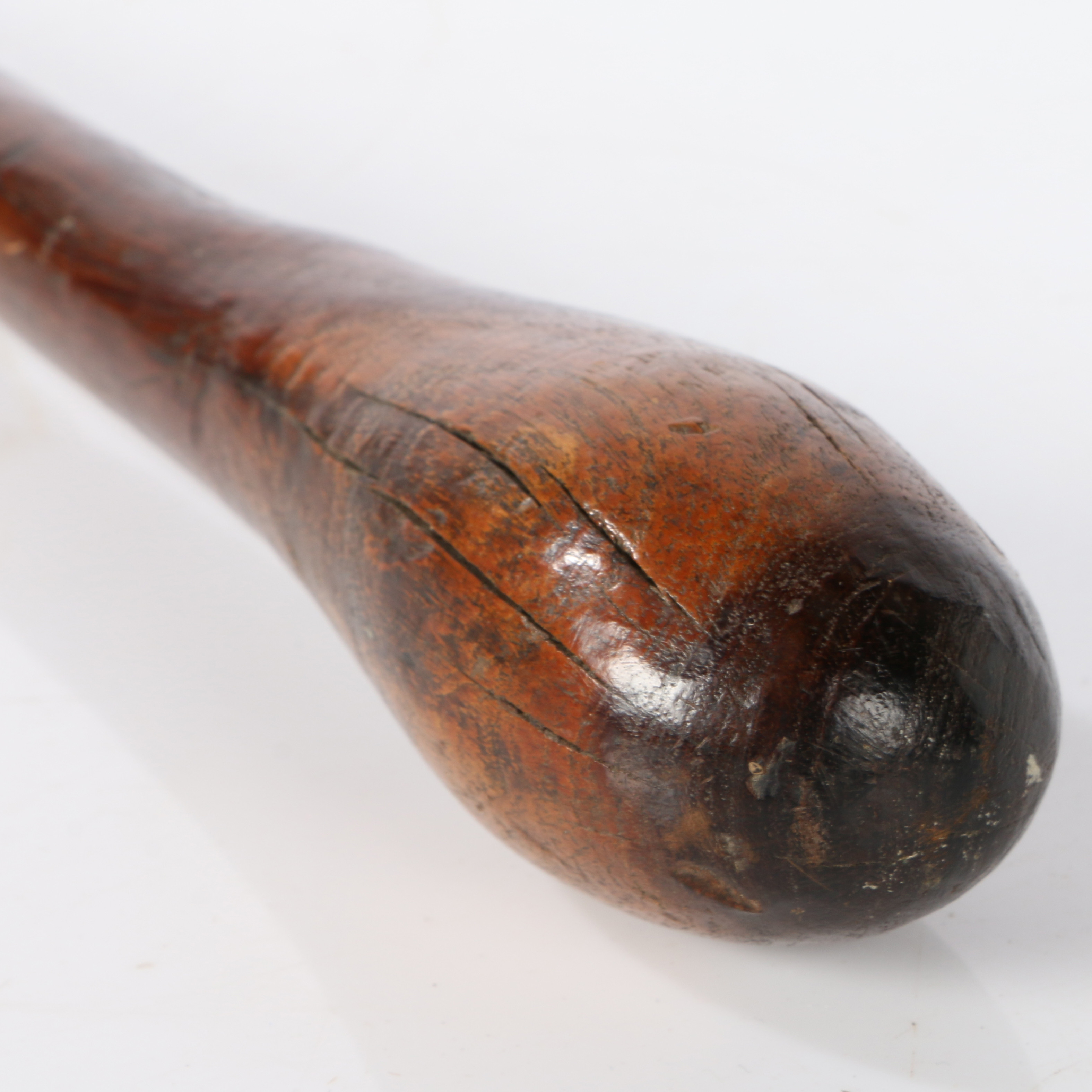 Images for 3113718. A 19TH CENTURY CARVED COSH/TRUNCHEON. - Auctionet