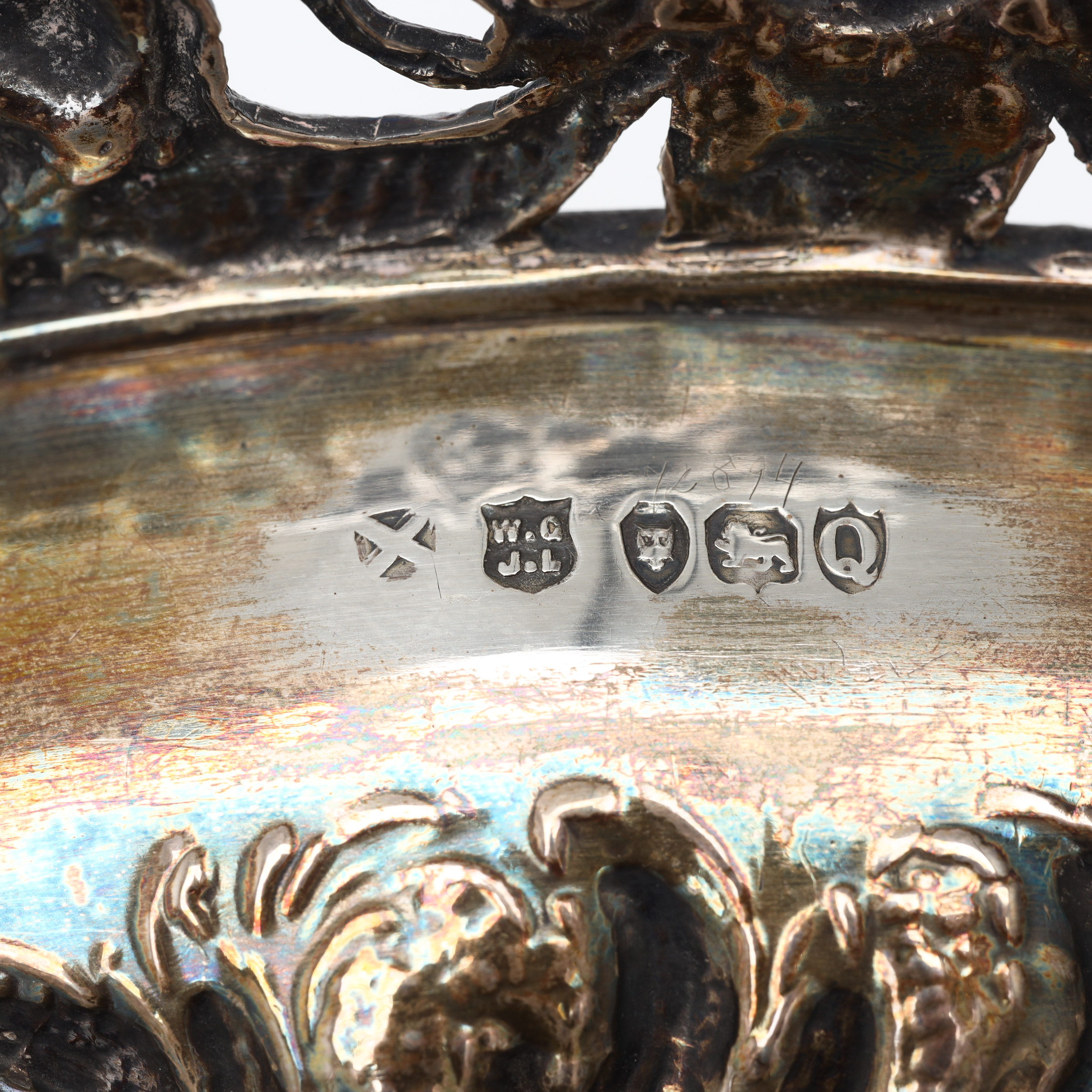 Images for 3119754. A silver platter, shaped rococo shape, William ...