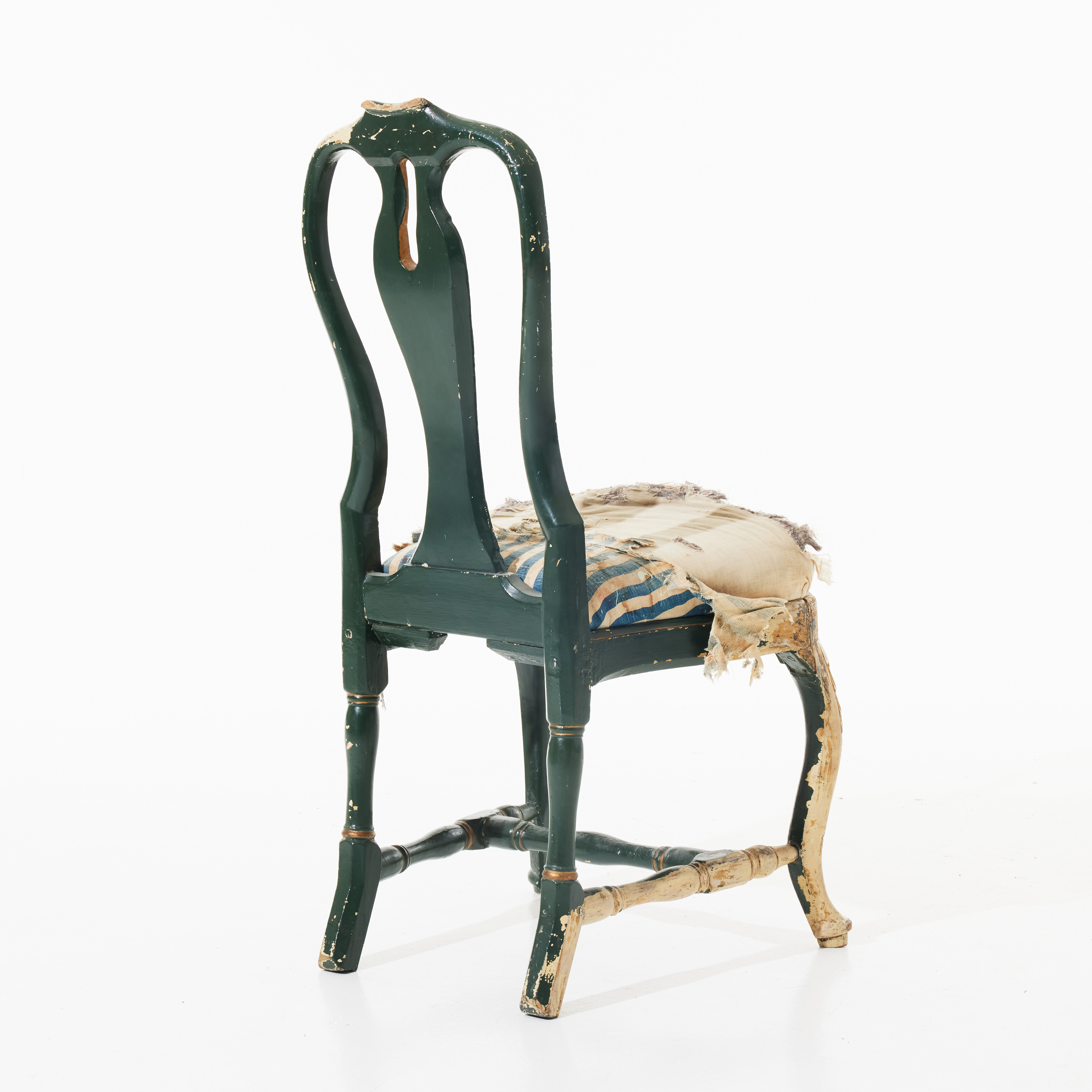 Images for 3121341. A chair, 18th century, rococo, baluster-shaped back ...