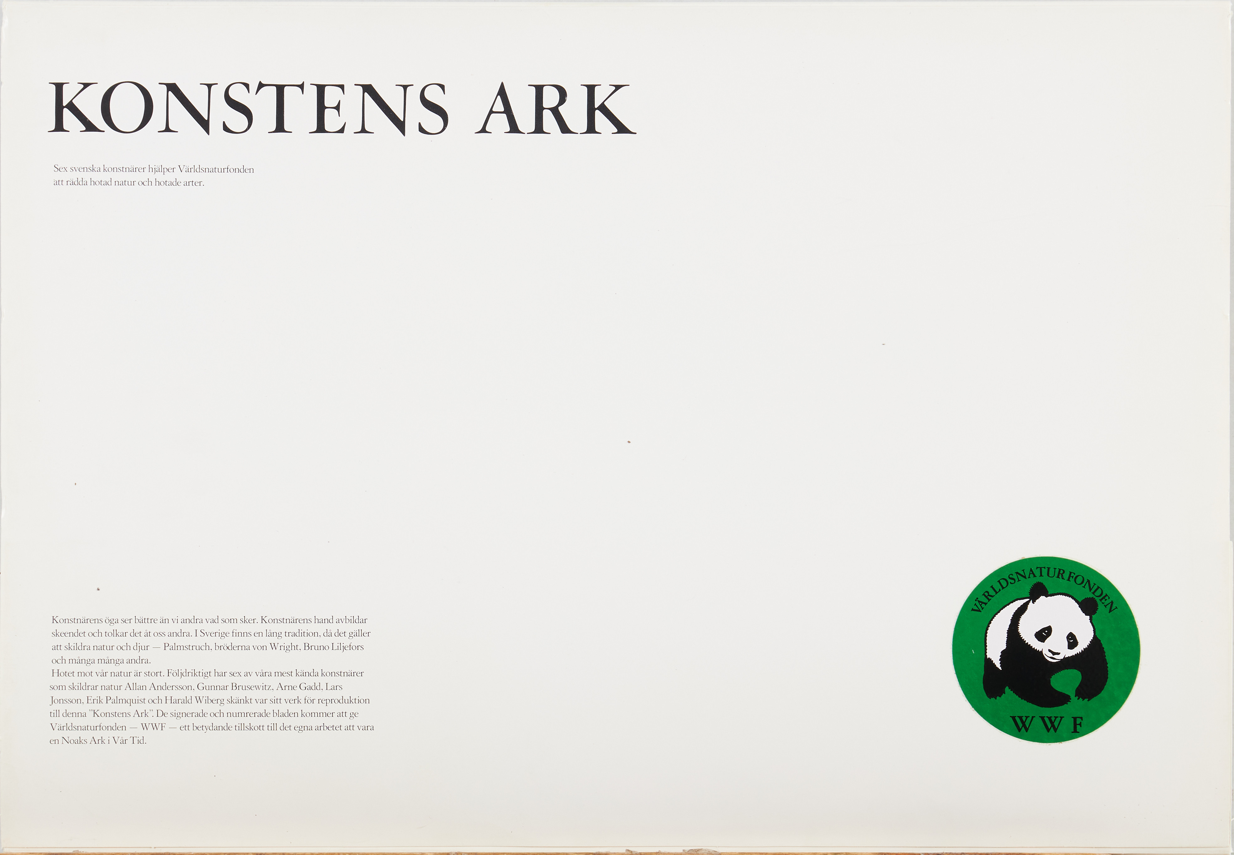 Bilder för 3125169. "Konstens Ark", mapp innehållande 6 färglitografier ...
