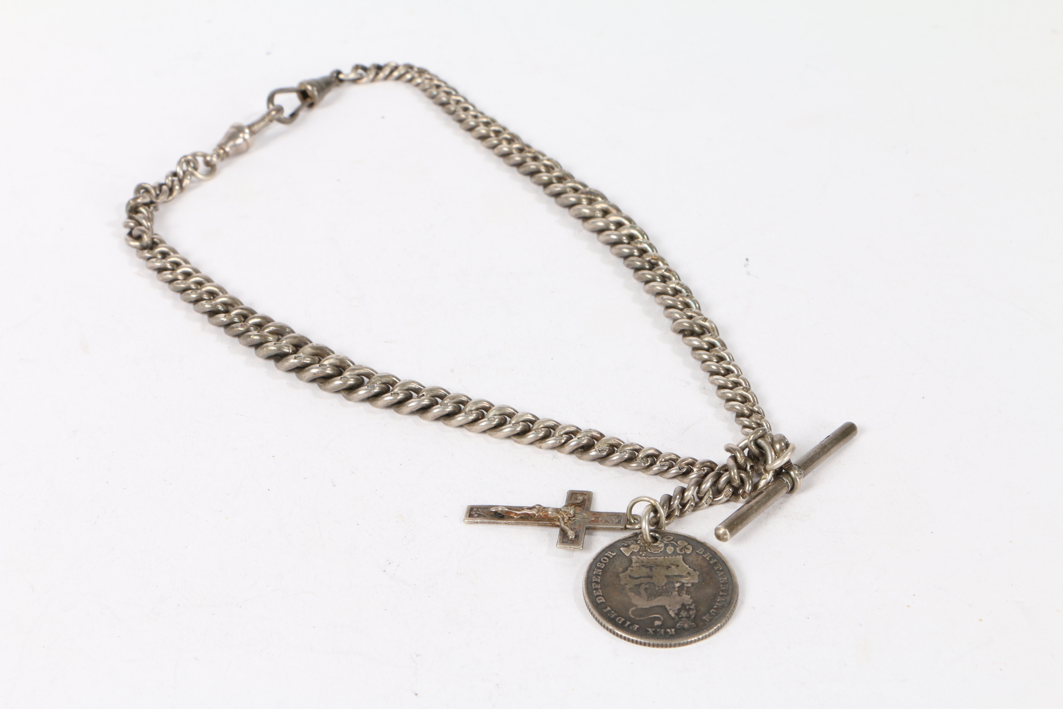 Images for 3130684. A SILVER POCKET WATCH CHAIN. - Auctionet