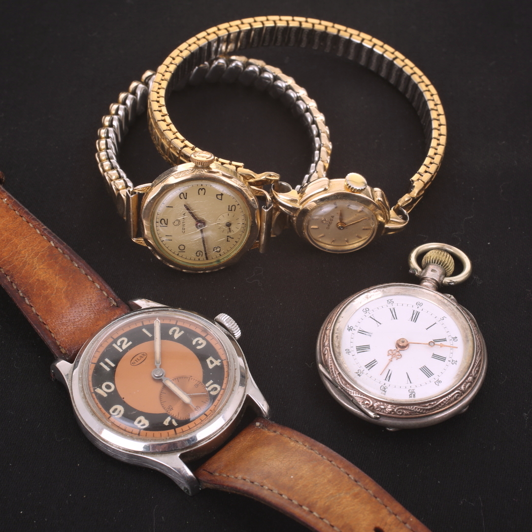 Images for 313388. BRACELET WATCH, 3 pcs, Omega, Certina, Nilax ...