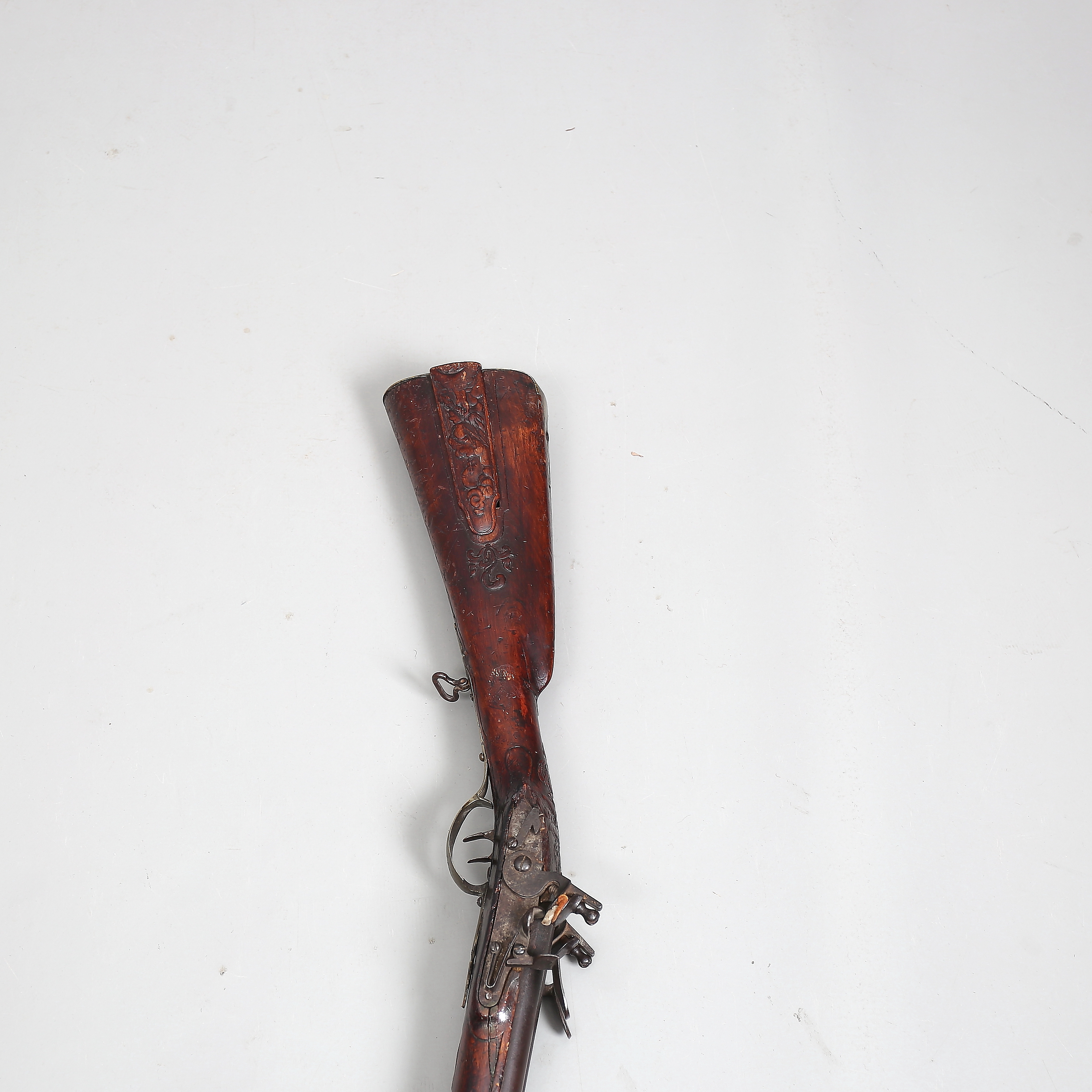 Images for 314278. FLINT LOCK RIFLE, double barrel, later half of the ...