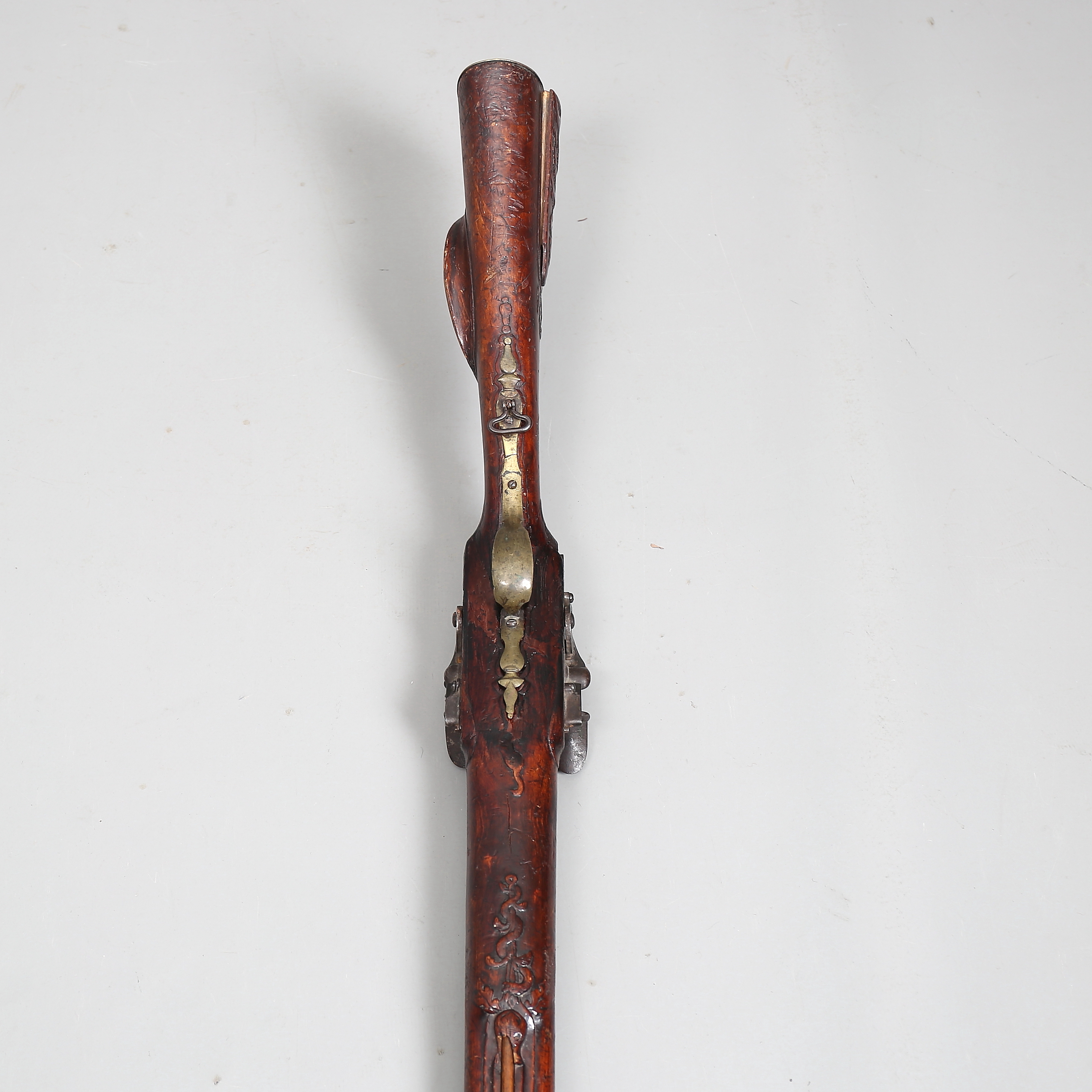 Images for 314278. FLINT LOCK RIFLE, double barrel, later half of the ...