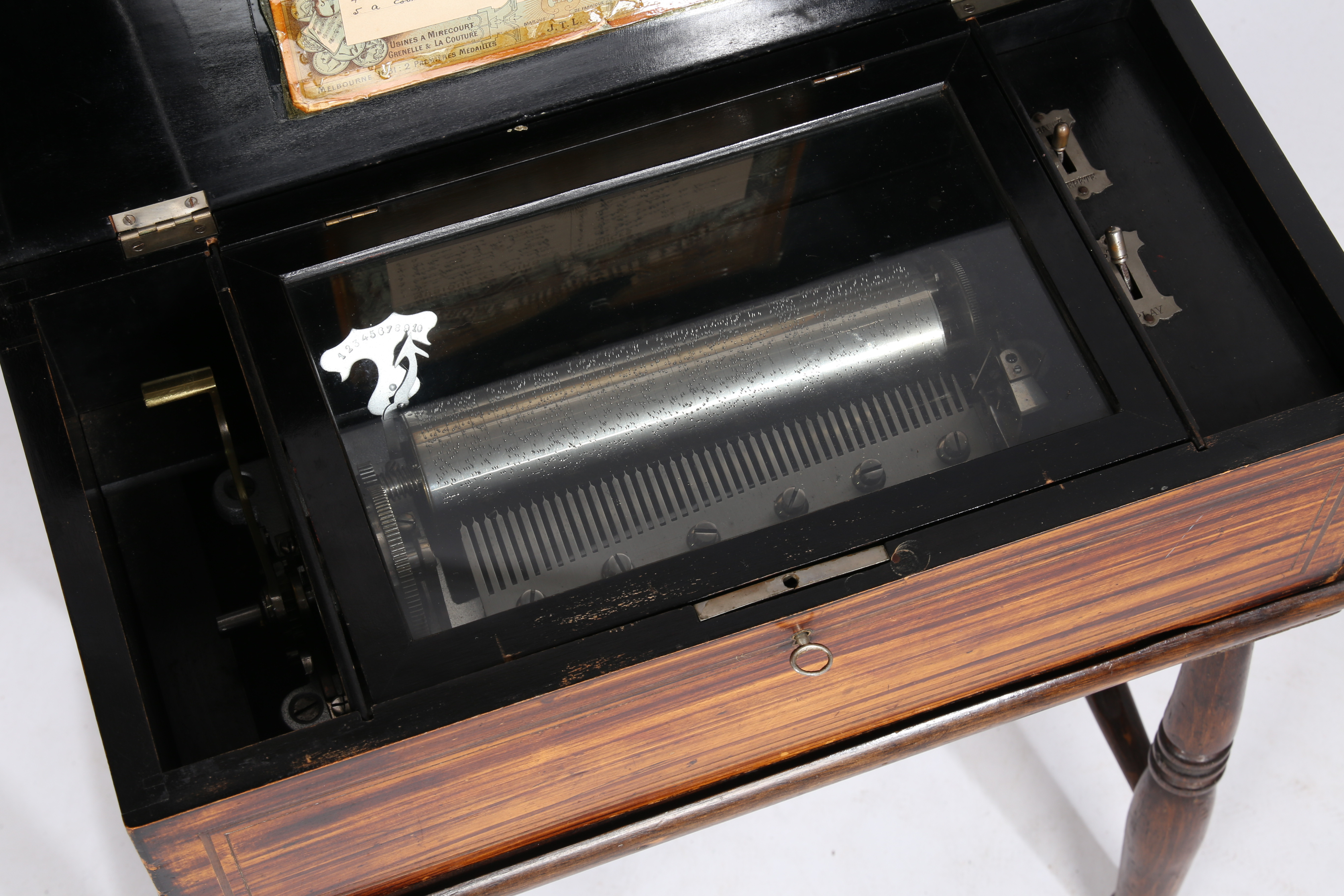 Images for 3143235. A LATE 19TH CENTURY FRENCH CYLINDER MUSIC BOX ...