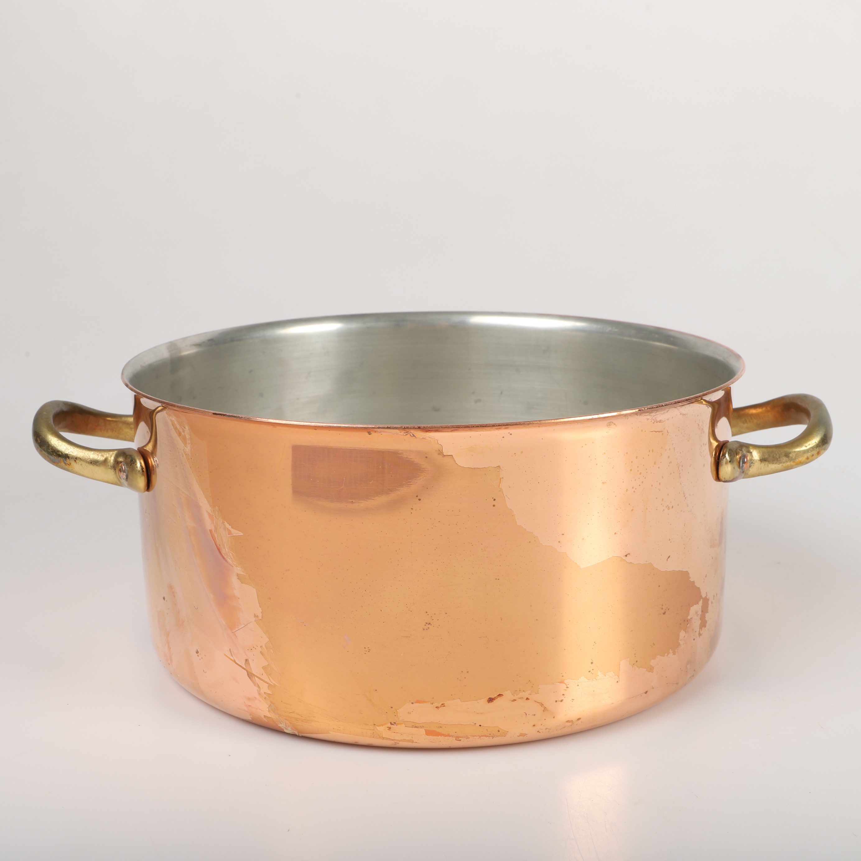 Images for 3146056. A 6 piece copper/brass tractor pan and pans ...