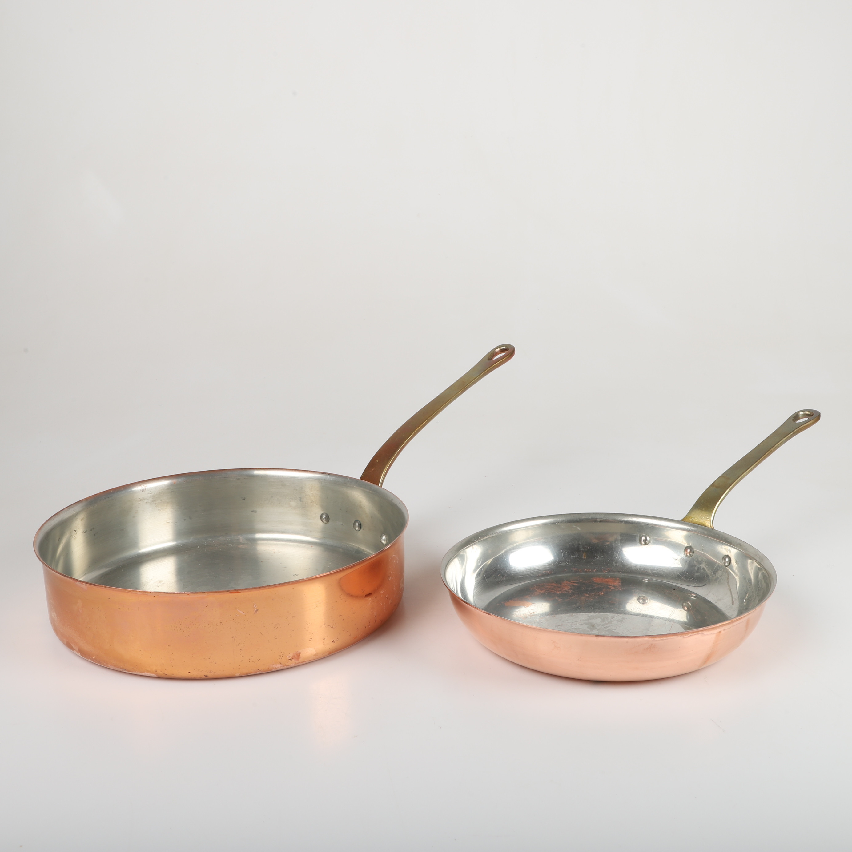 Images for 3146056. A 6 piece copper/brass tractor pan and pans ...