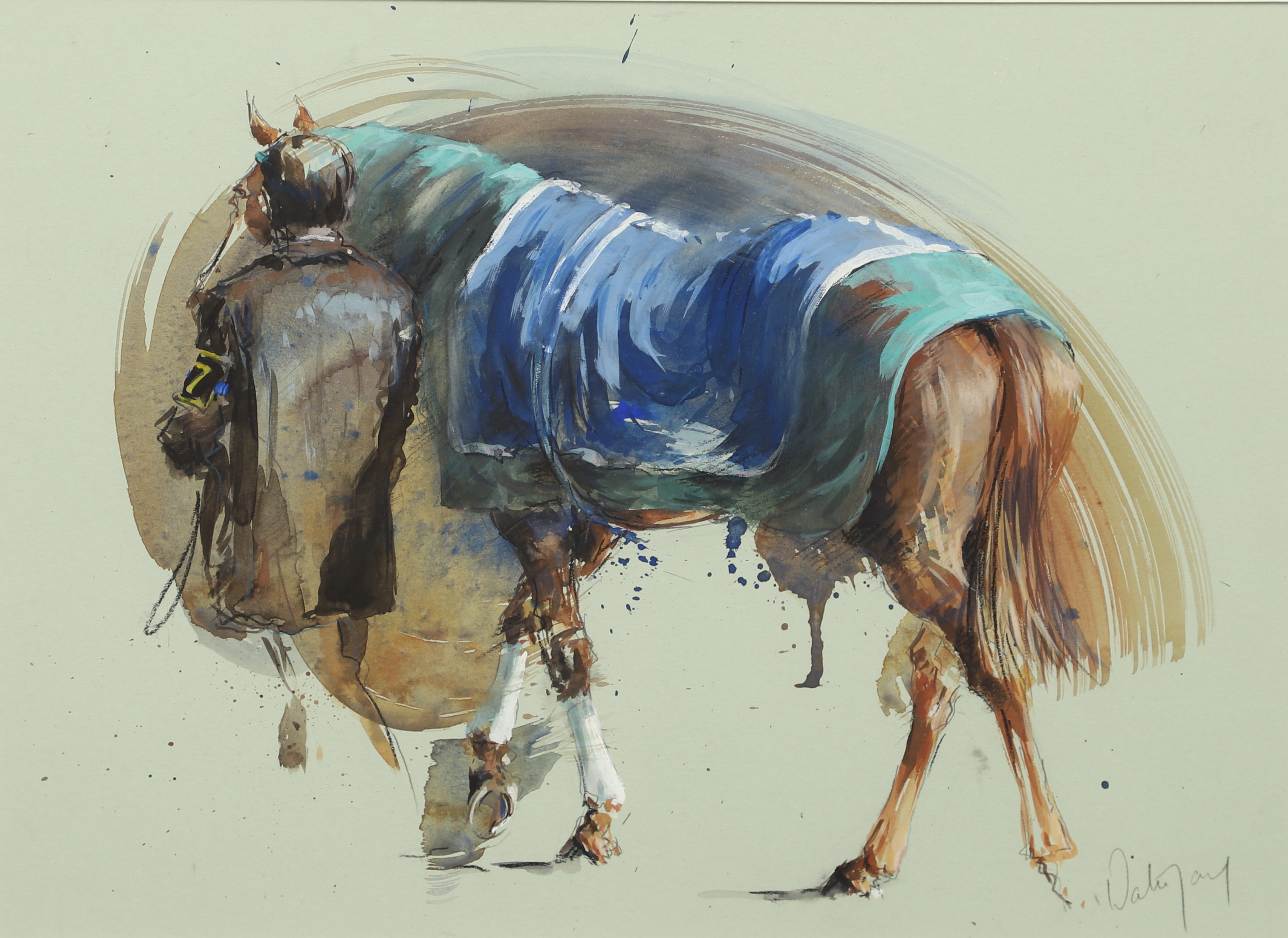 Images for 3150355. HUBERT DE WATRIGANT (B.1954). IN THE SADDLING ...