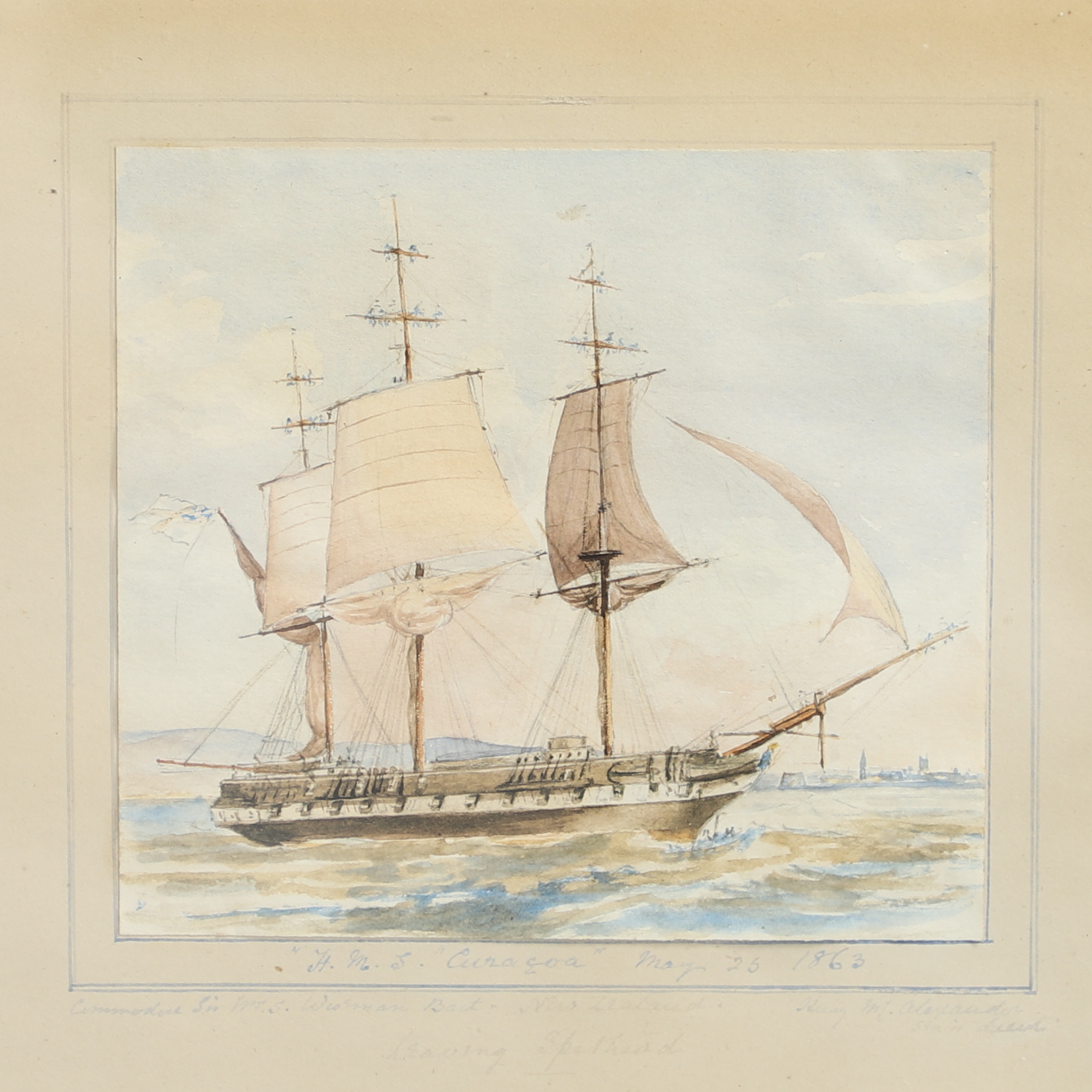 Images for 3153113. 19TH CENTURY SCHOOL, PORTRAIT OF A SHIP AGAMMEMON ...