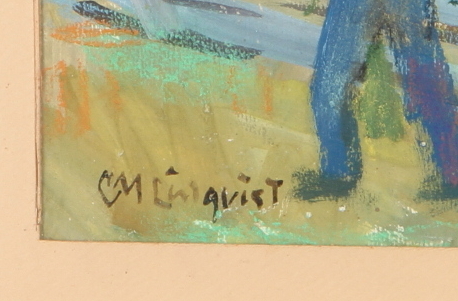 Images for 317563. CARL MAGNUS LINDQVIST. Farmer in autumn landscape ...