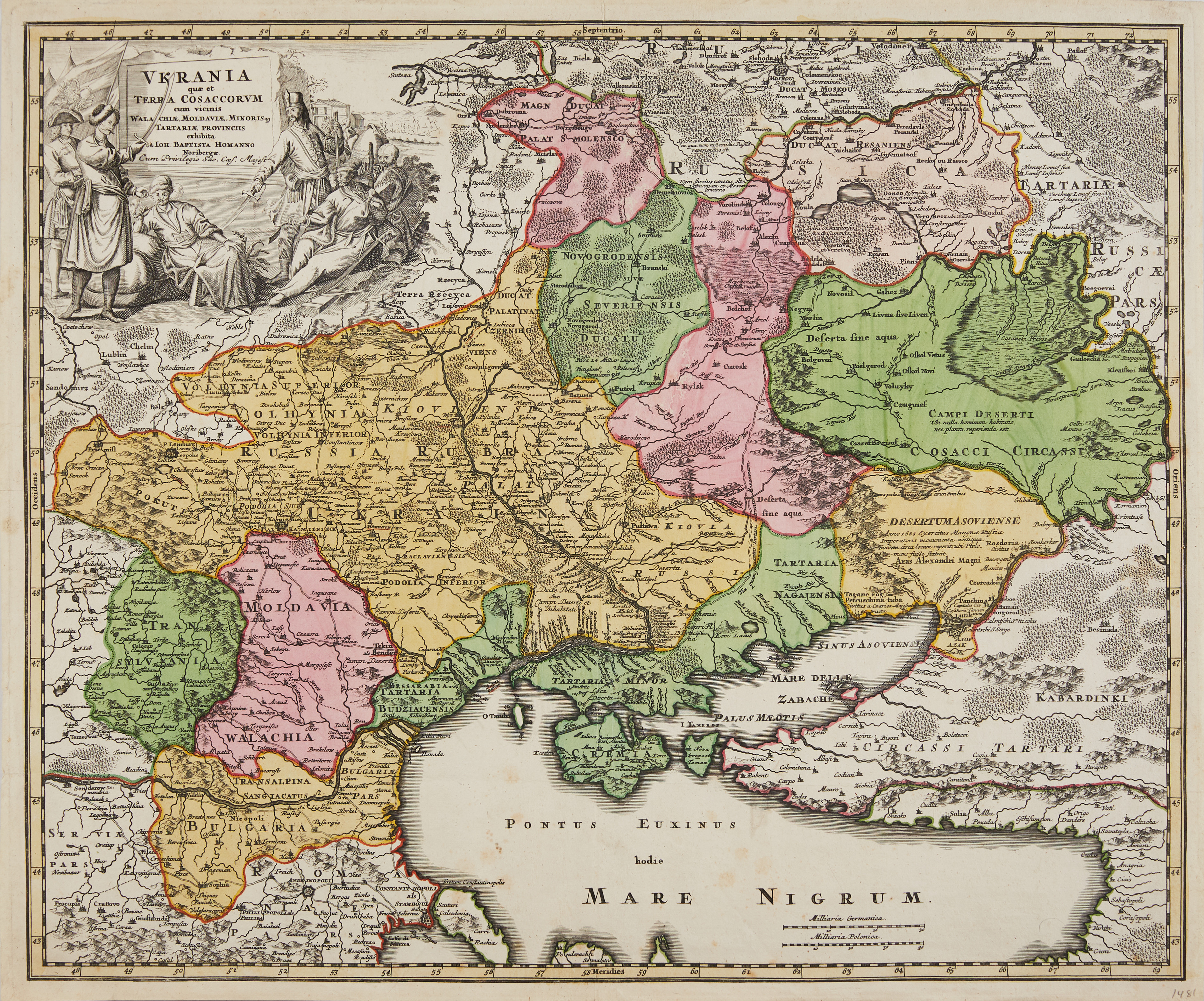 Images for 3178630. MAP OF UKRAINE BY HOMANN, CA 1720. - Auctionet