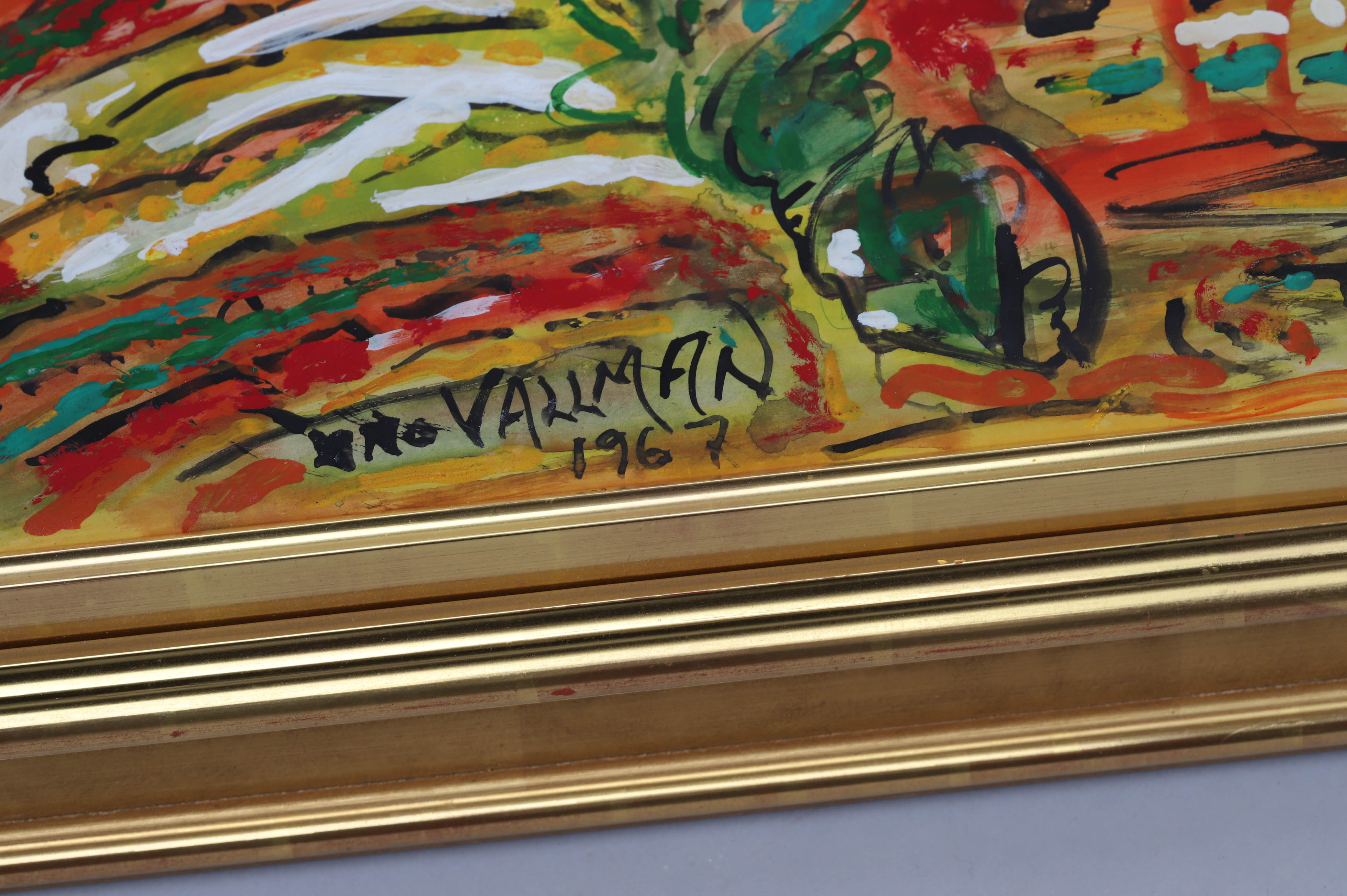 Images for 3178924. UNO WALLMAN. Landscape, oil on panel, signed Uno ...