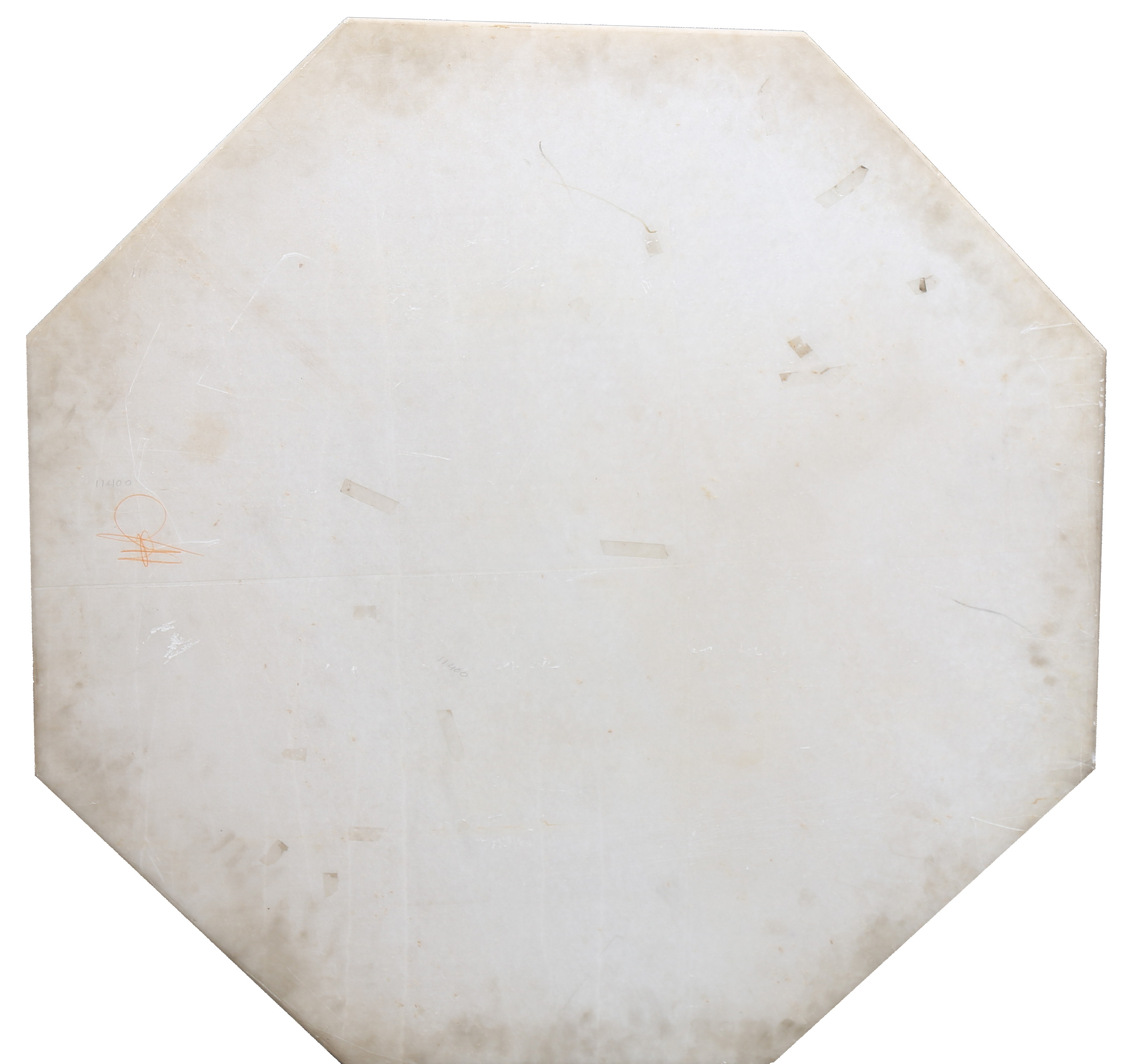 Images for 3190782. INDIAN octagonal table top in white marble with ...