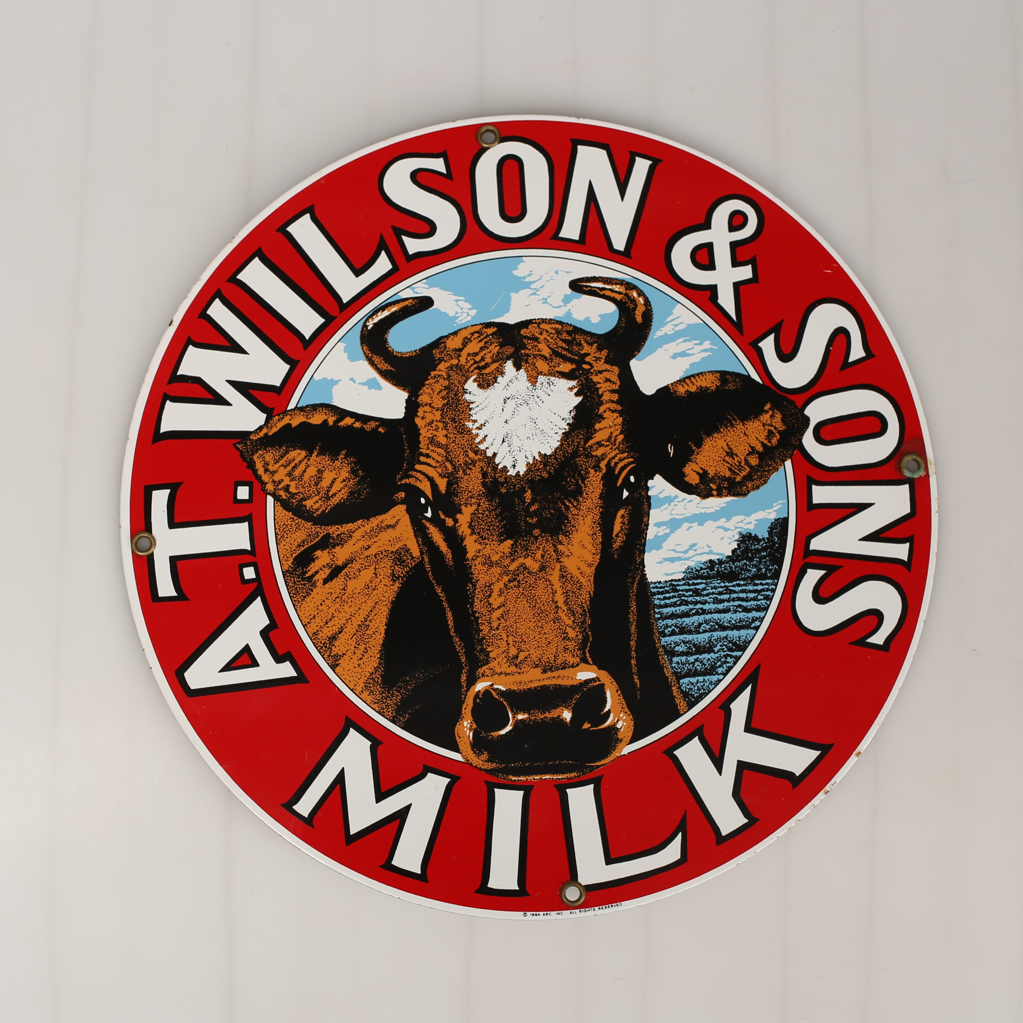 Images for 3211999. ADVERTISING SIGN, metal, Wilson&Son milk, year 1994 ...