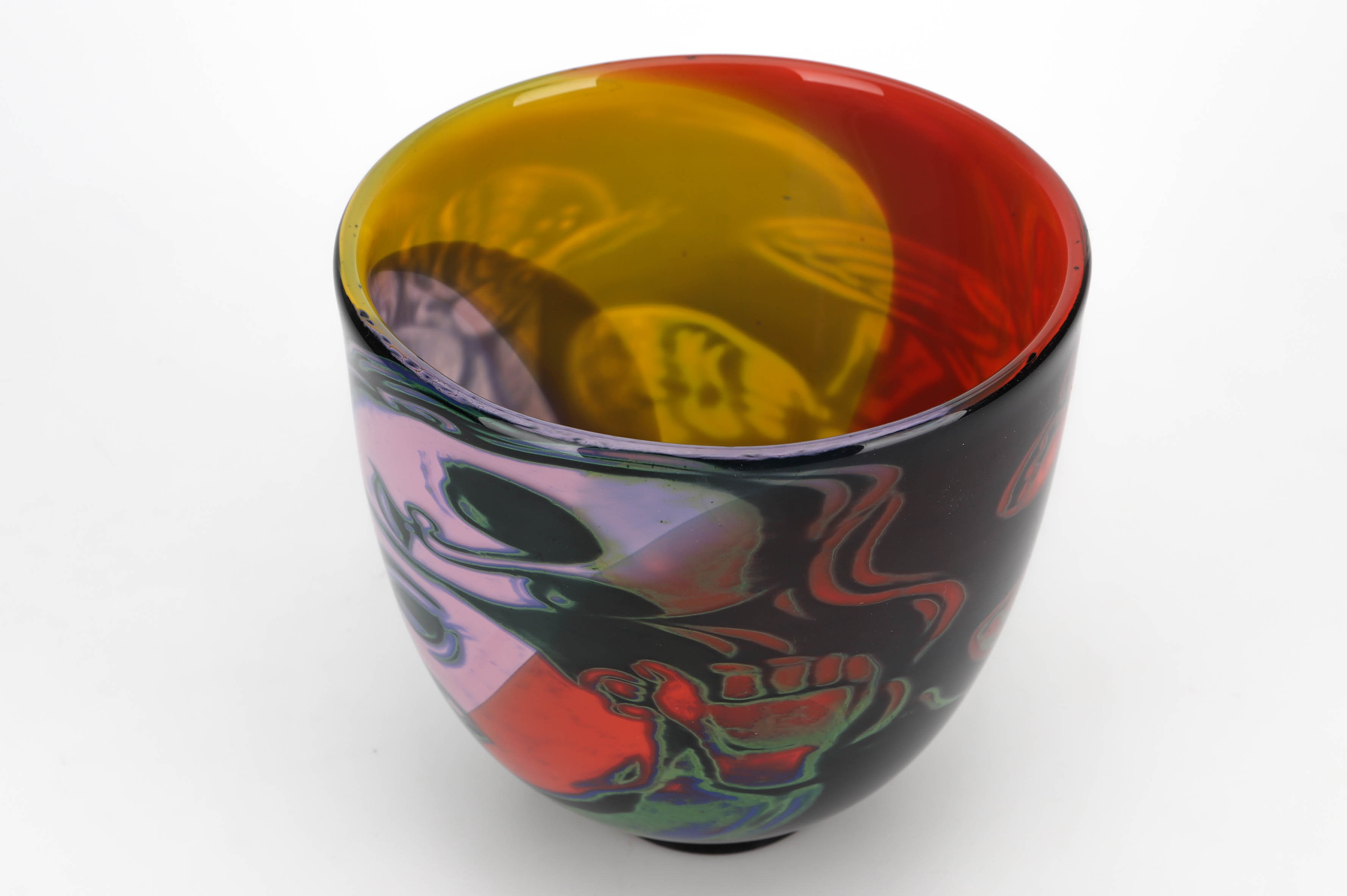 EVA ENGLUND. Vase, “Muraya”, glass, signed. Glass - Art glass - Auctionet