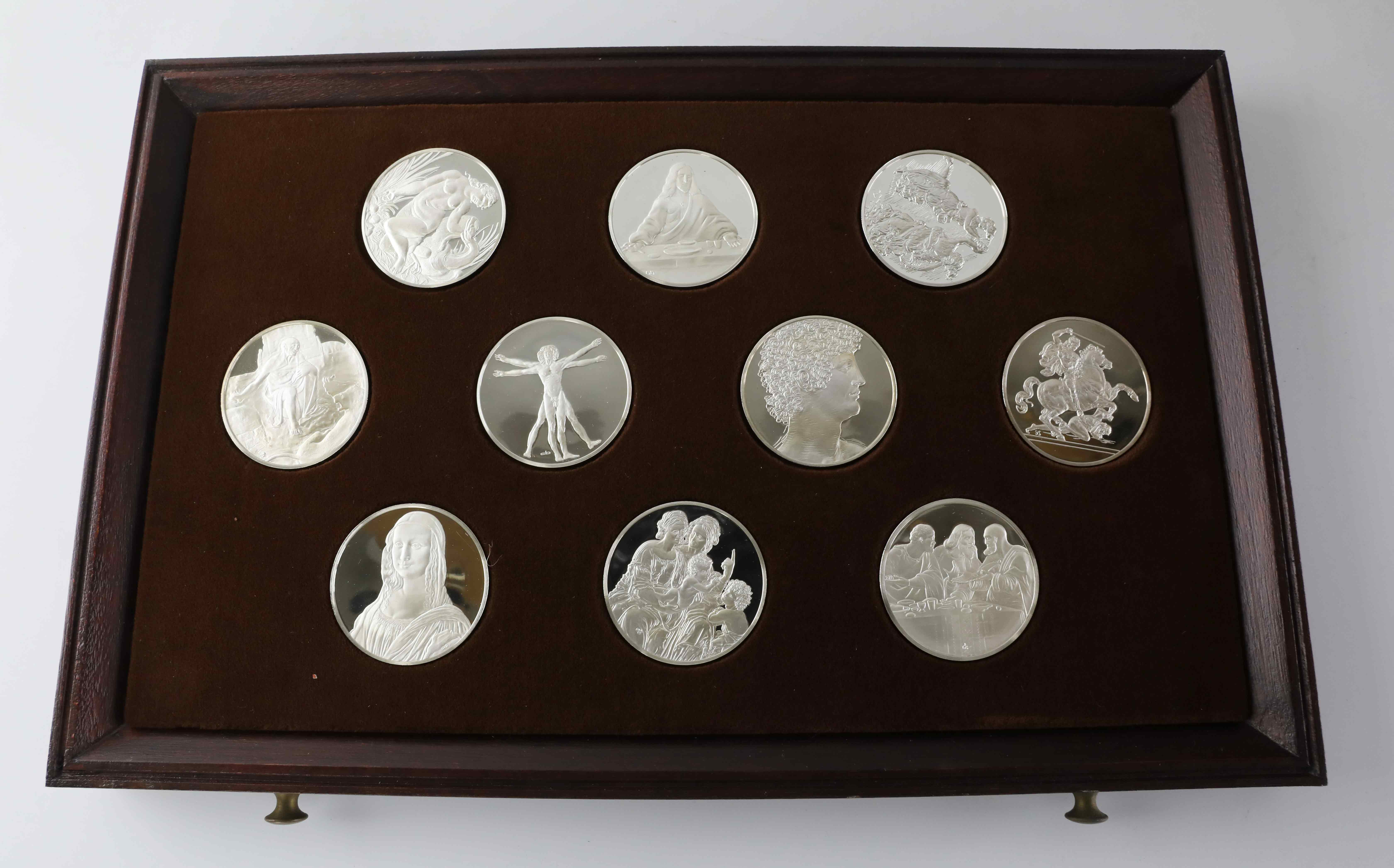 Images for 3223068. 50 gold medals in silver 925, “Master and Genius ...