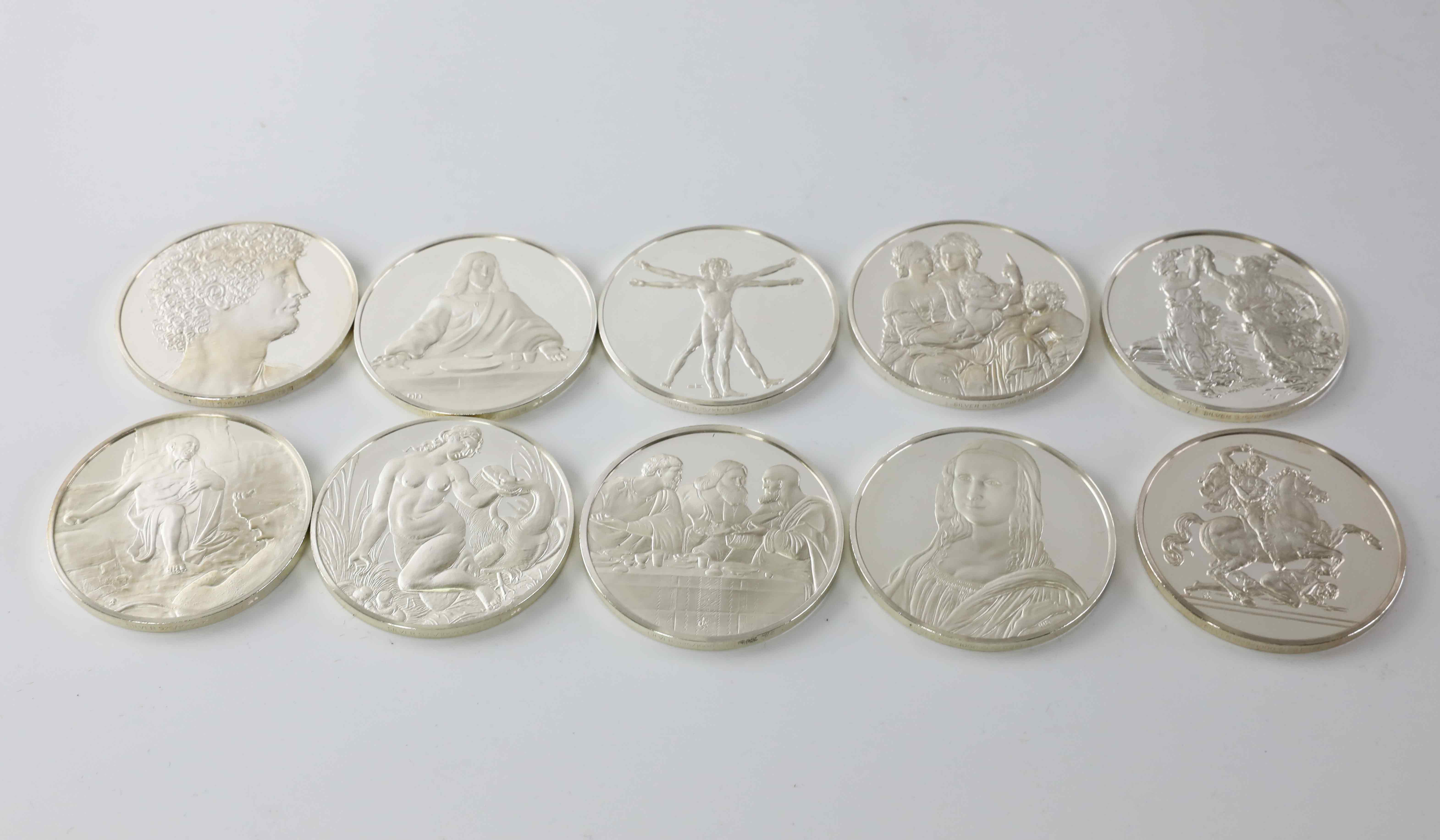 Images for 3223068. 50 gold medals in silver 925, “Master and Genius ...