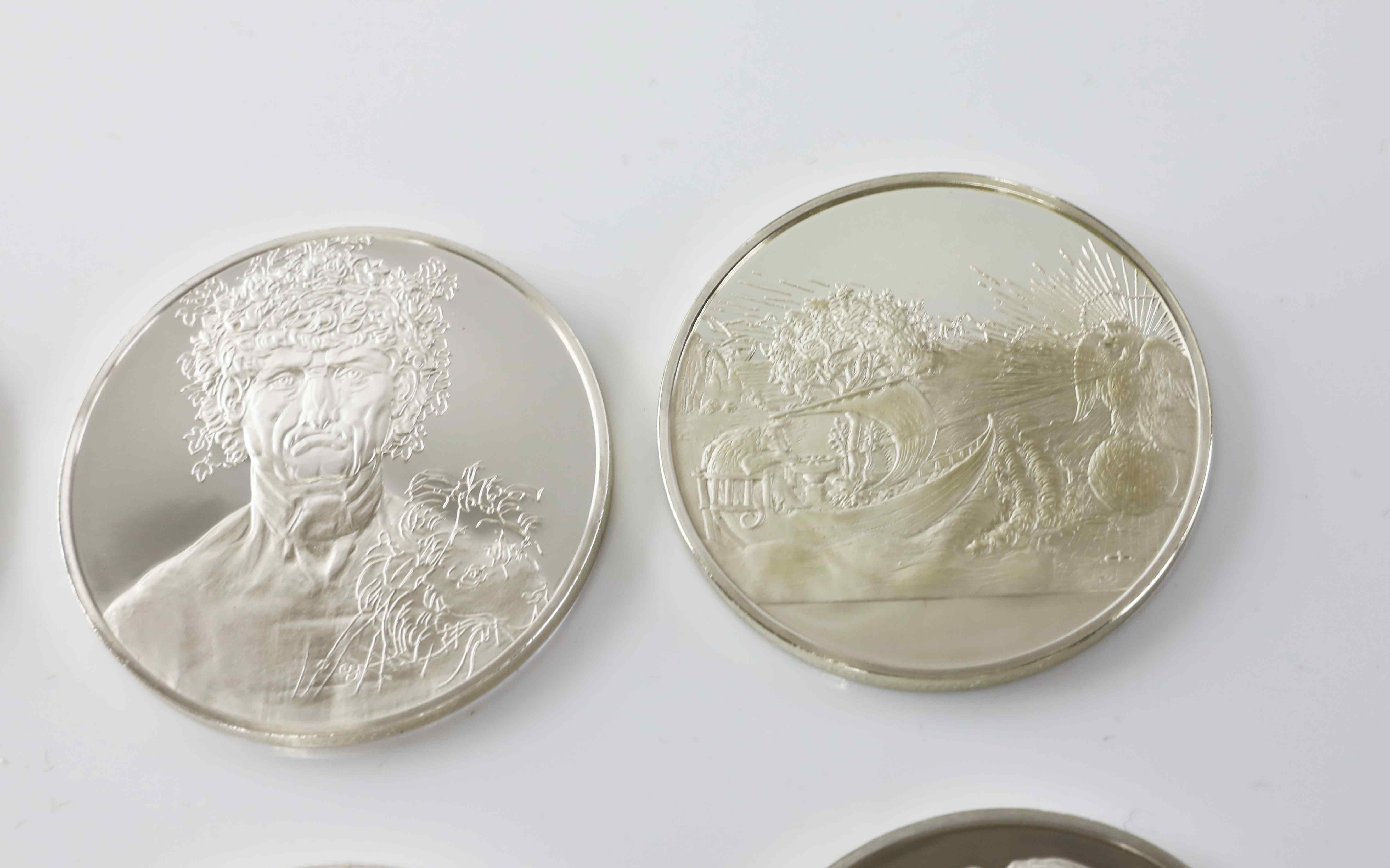 Images for 3223068. 50 gold medals in silver 925, “Master and Genius ...