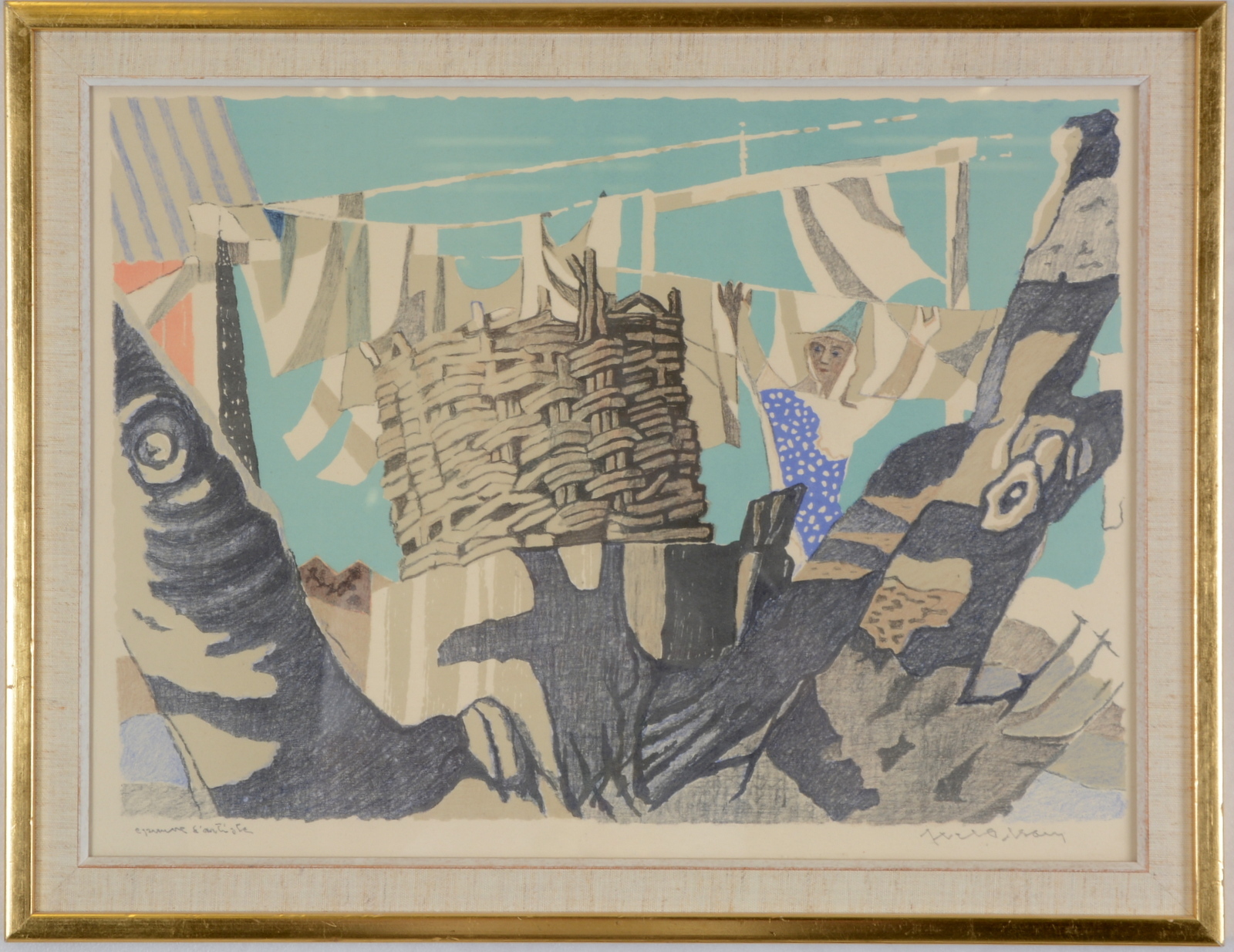 Images for 322914. AXEL OLSON. Color lithograph. - Auctionet