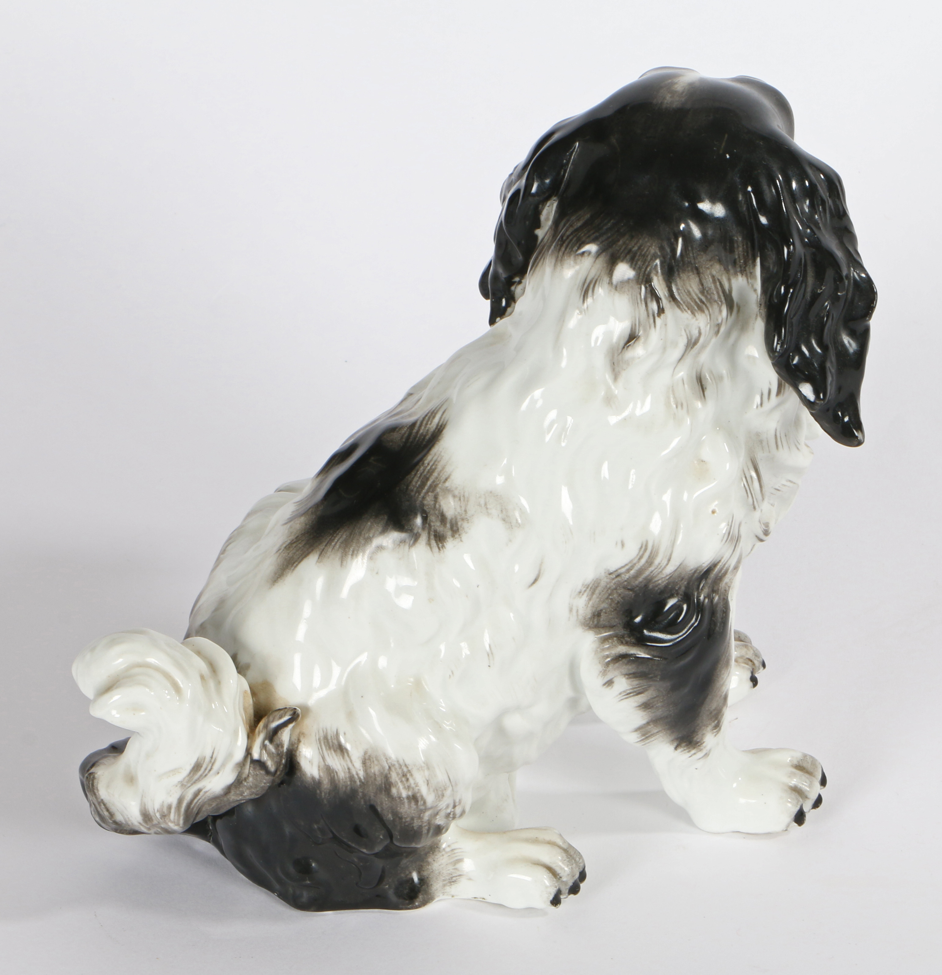 Images for 3232545. A MEISSEN STYLE PORCELAIN MODEL OF A BLACK AND ...