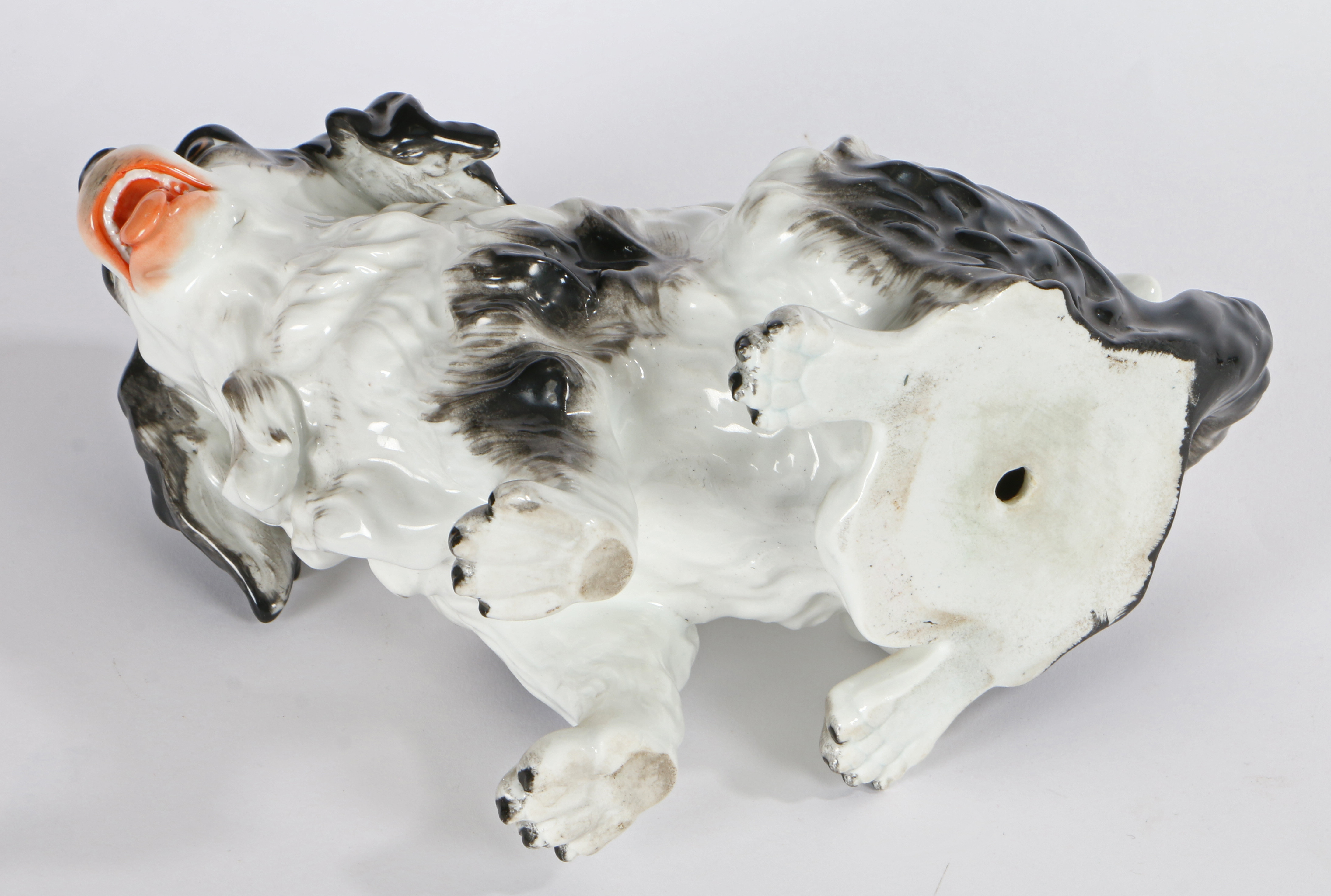 Images for 3232545. A MEISSEN STYLE PORCELAIN MODEL OF A BLACK AND ...