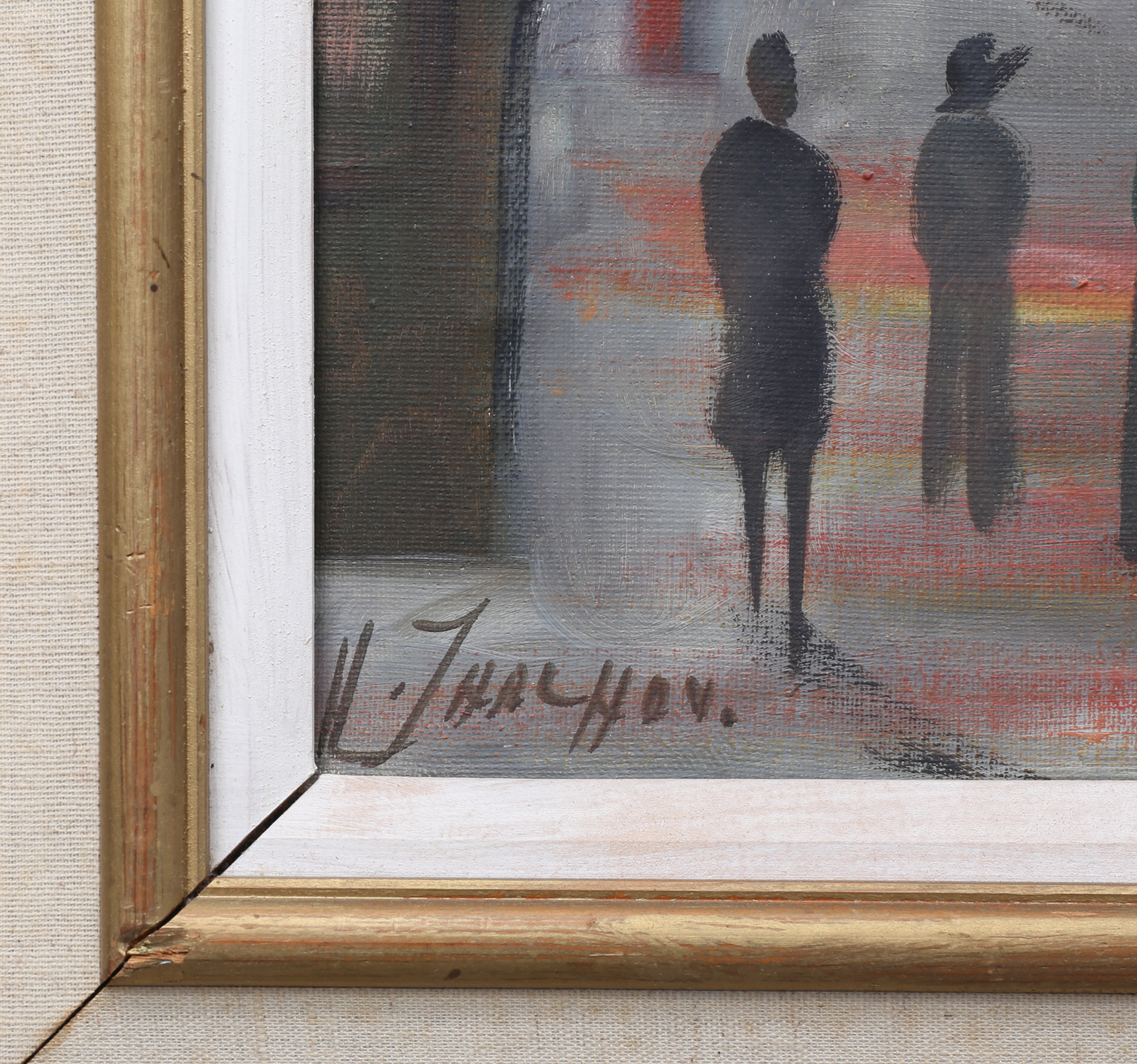 Bilder för 3250251. HARTVIG JARLHOV. "Aftonstämning i Venedig". Olja på ...