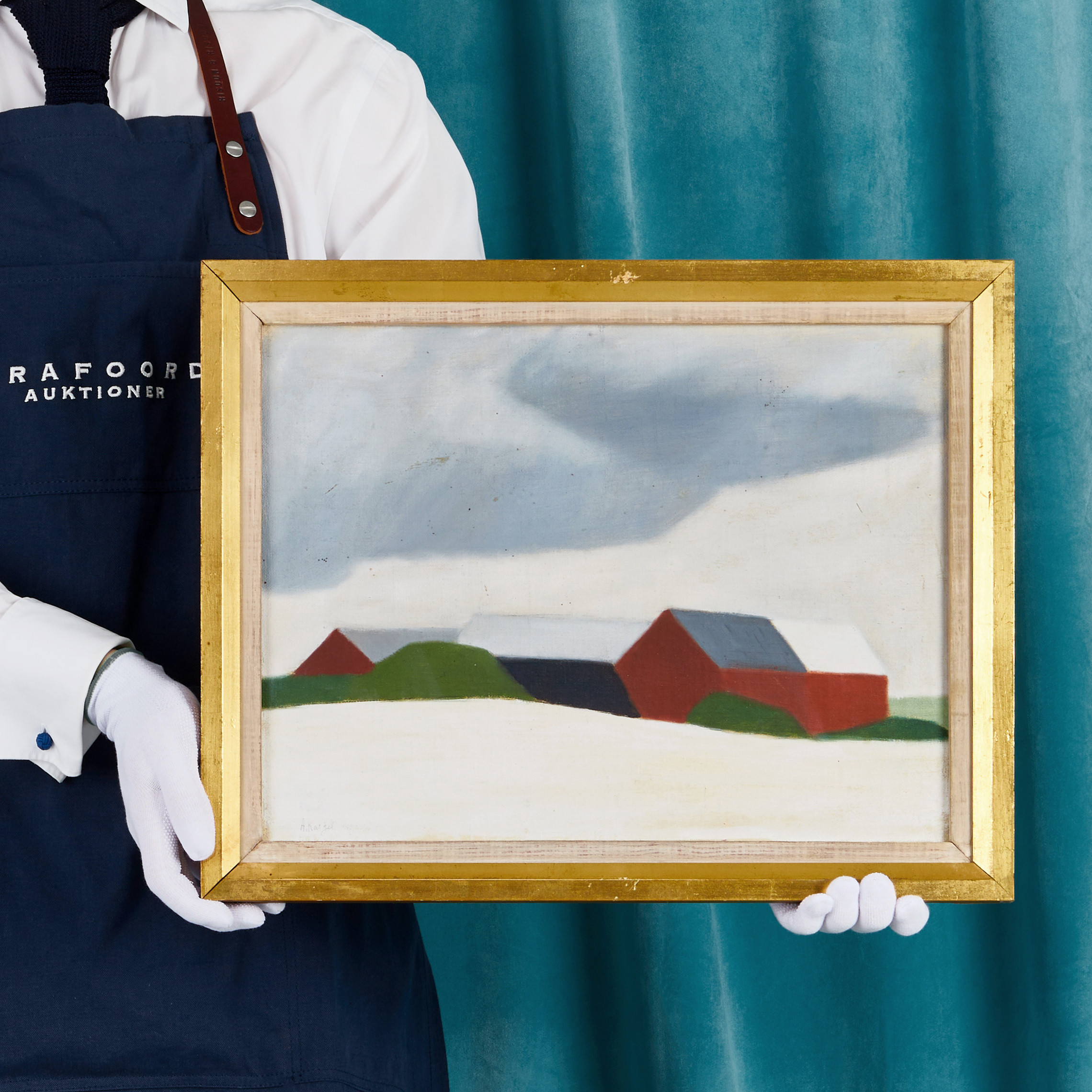 Images for 3258277. AXEL KARGEL (Sweden, 1896-1971), “Red barns ...