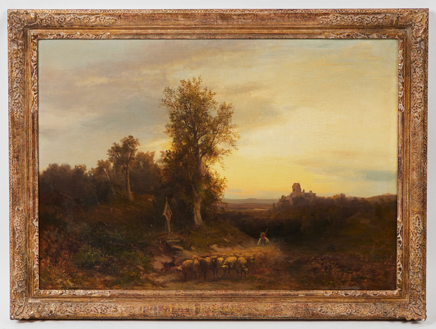 Images for 3263759. HEINRICH HILLER. Painting, shepherd by the wayside ...