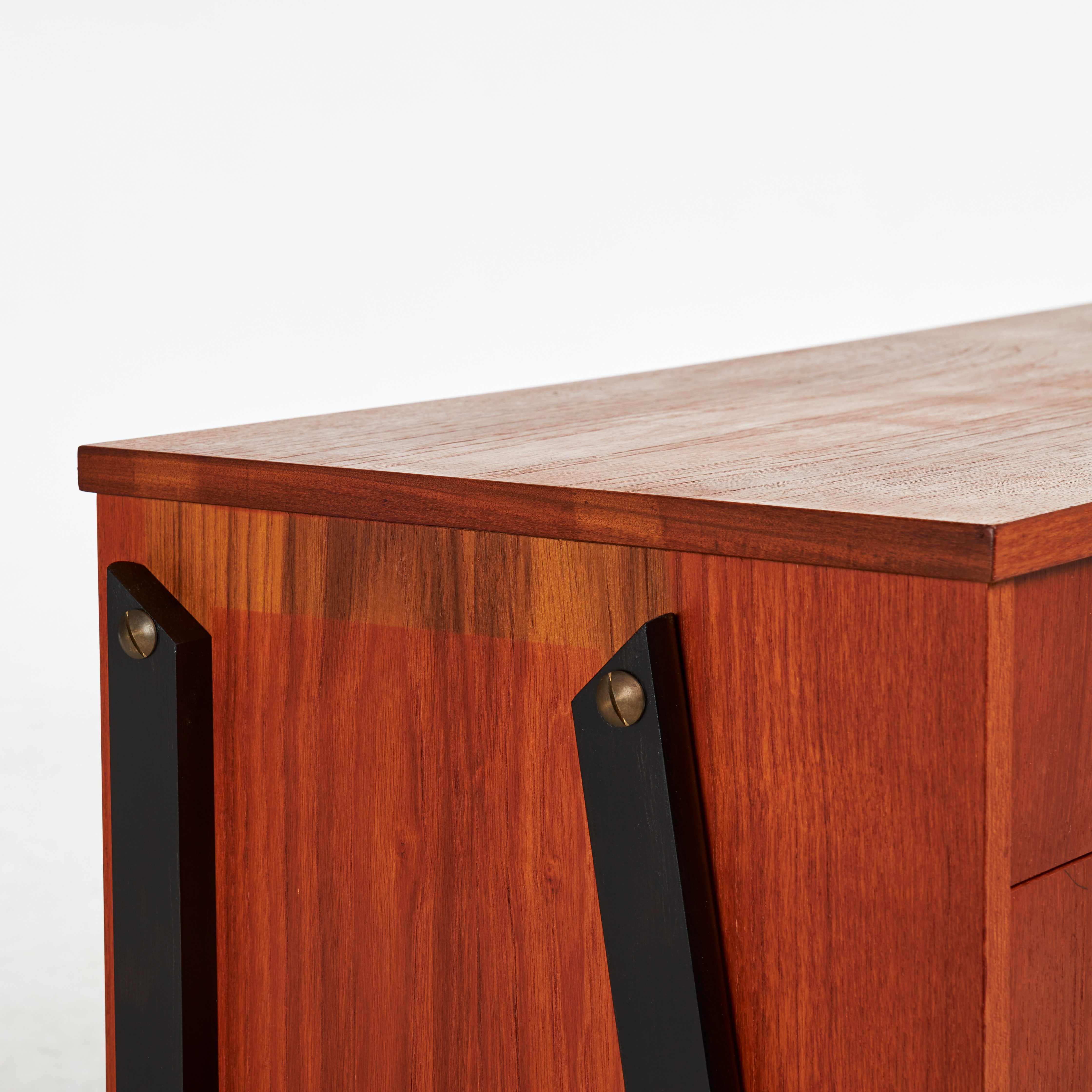 Images for 3264815. SIDEBOARD. Mid 20th century, teak veneer, black ...