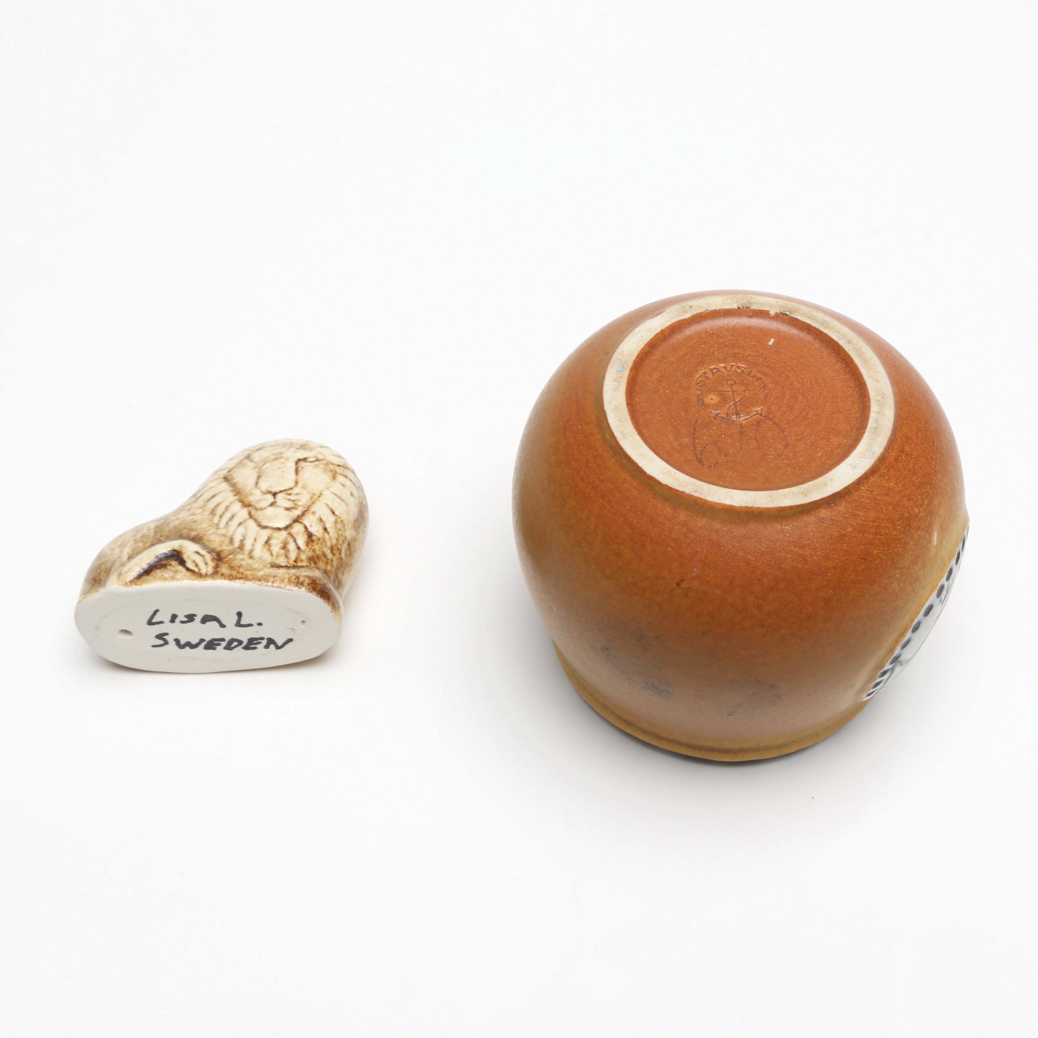 Images for 3267117. LISA LARSON. MINILEJON and vase, ceramics, Gustavsberg and Keramikstudion ...