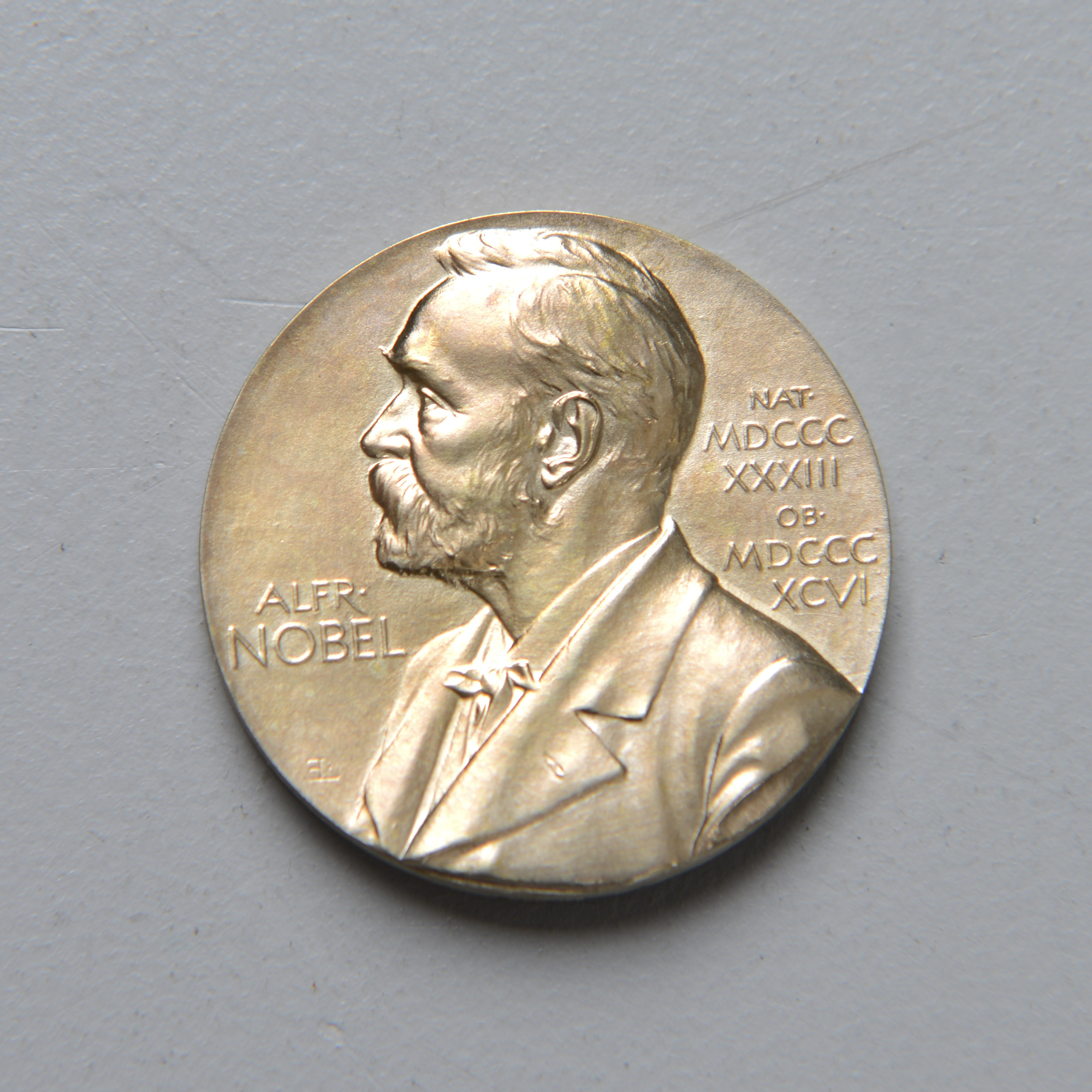 Images for 3277752. ERIK LINDBERG. Medal, Alfred Nobel, gold-plated ...