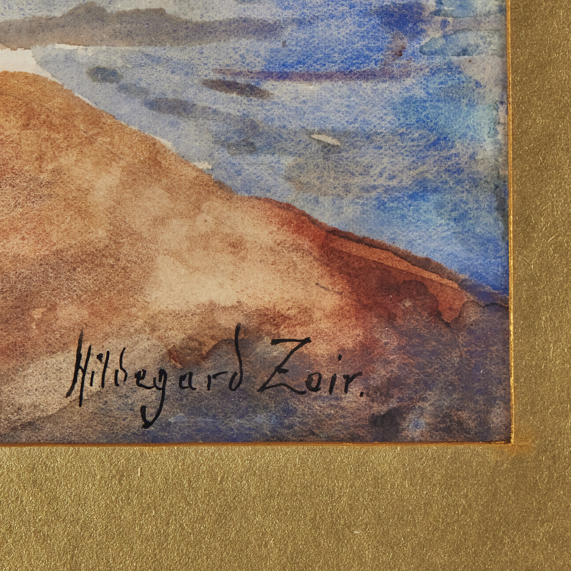 HILDEGARD ZOIR (1876-1935). "Tjörn". Konst - Måleri - Auctionet