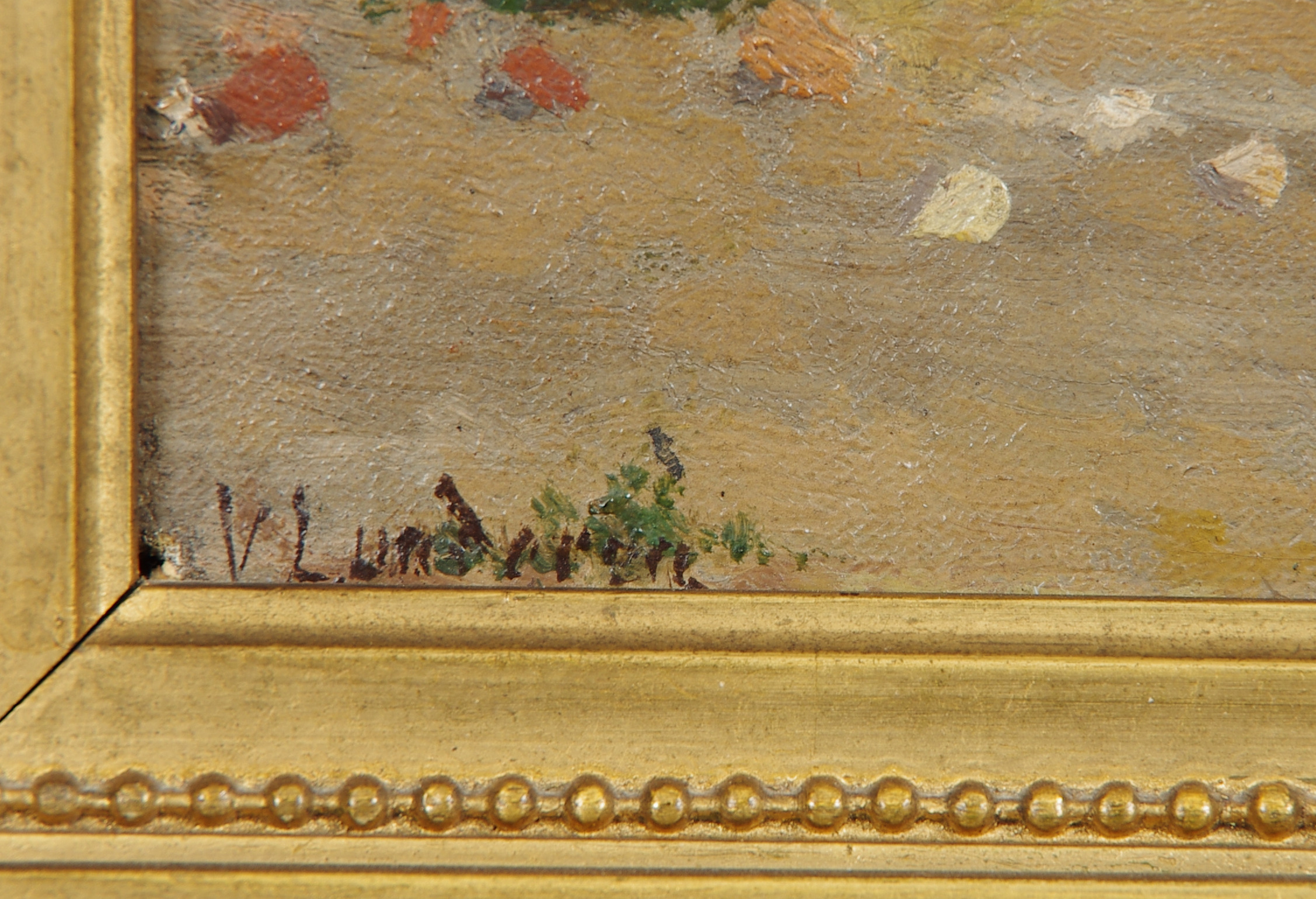 Images for 328753. VILGOT LUNDGREN. Farm with cows, oil on canvas ...