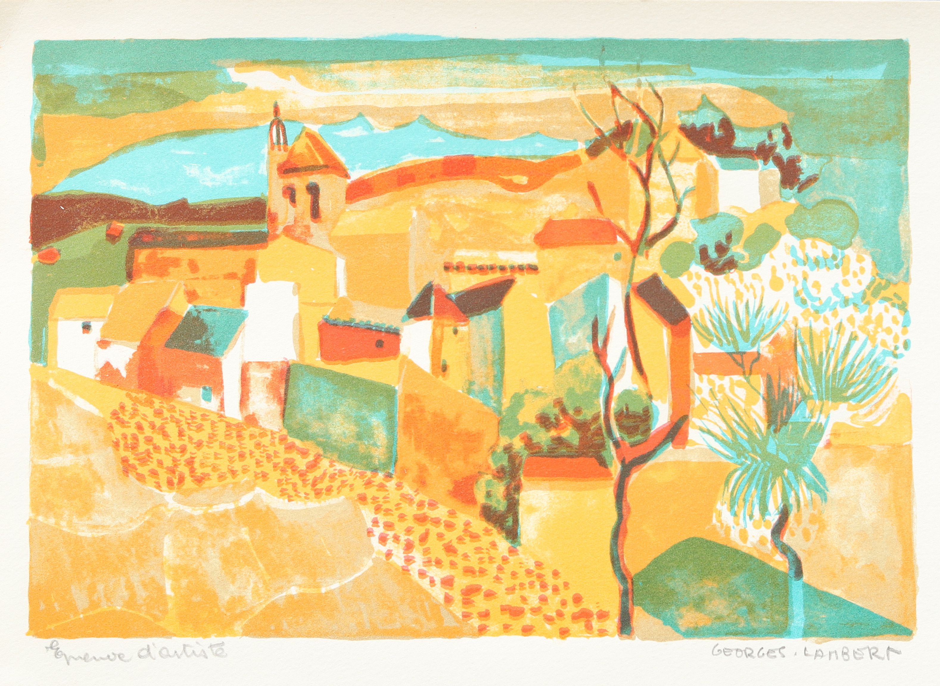 Images for 3297447. GEORGES LAMBERT (FRANKRIKE, 1919-1998). Landscape ...