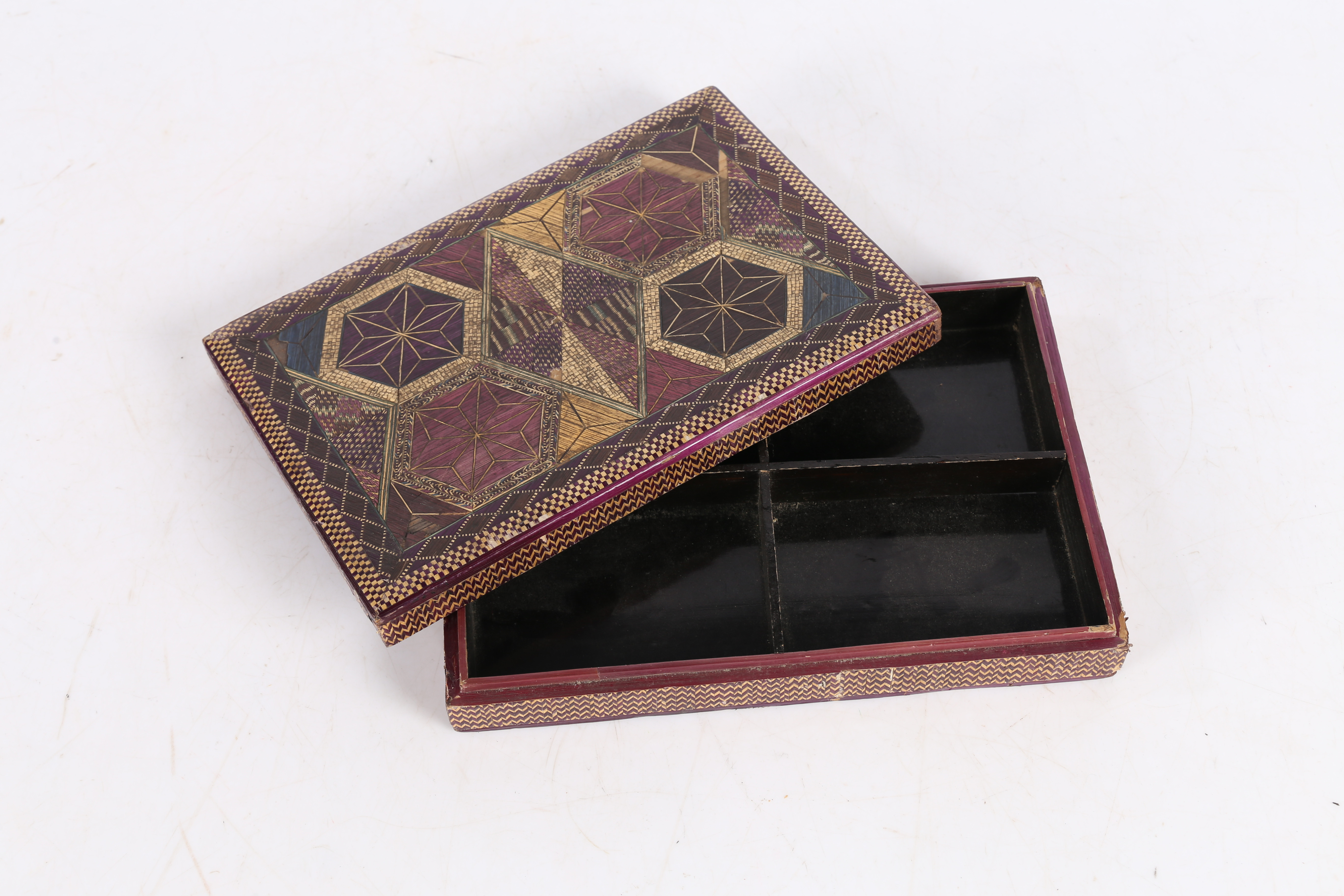 Images for 3297924. A STRAW-WORK GAMING BOX, CIRCA 1900. - Auctionet