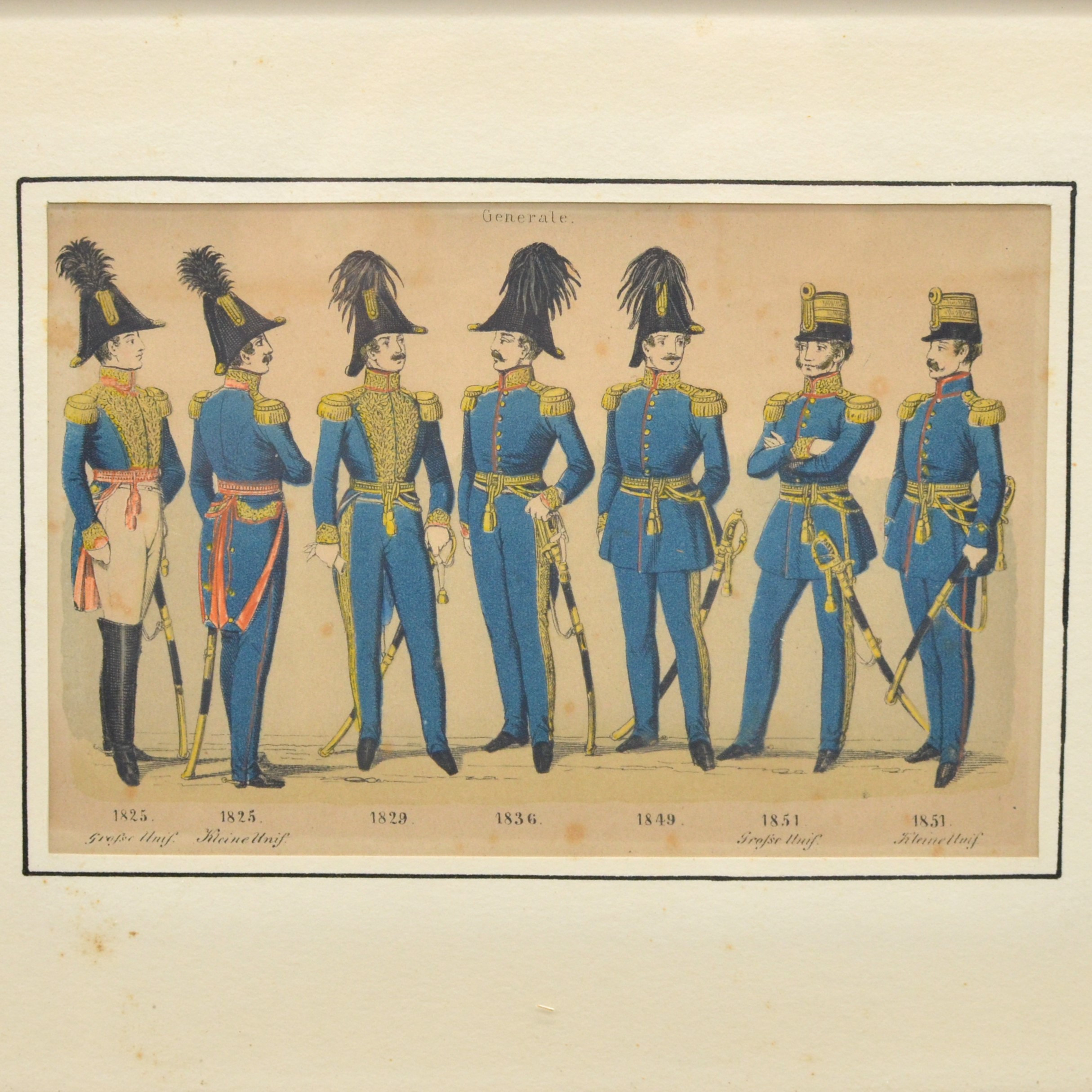 Images for 3299192. UNIFORM STUDY, GENERALS (1825 - 1851), HAND-COLORED ...