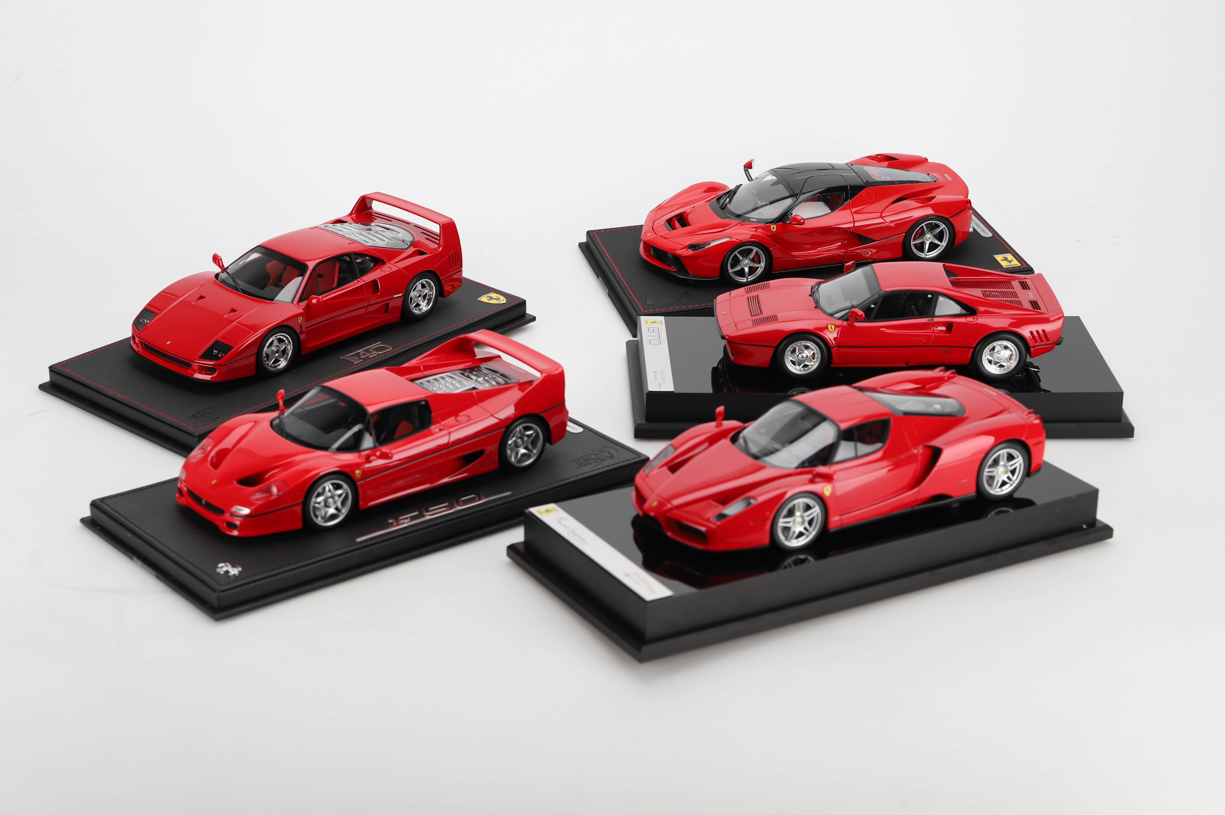 Bilder för 3300795. FERRARI Bilar 5 stk, BBR/Models 1/18, från Italien ...
