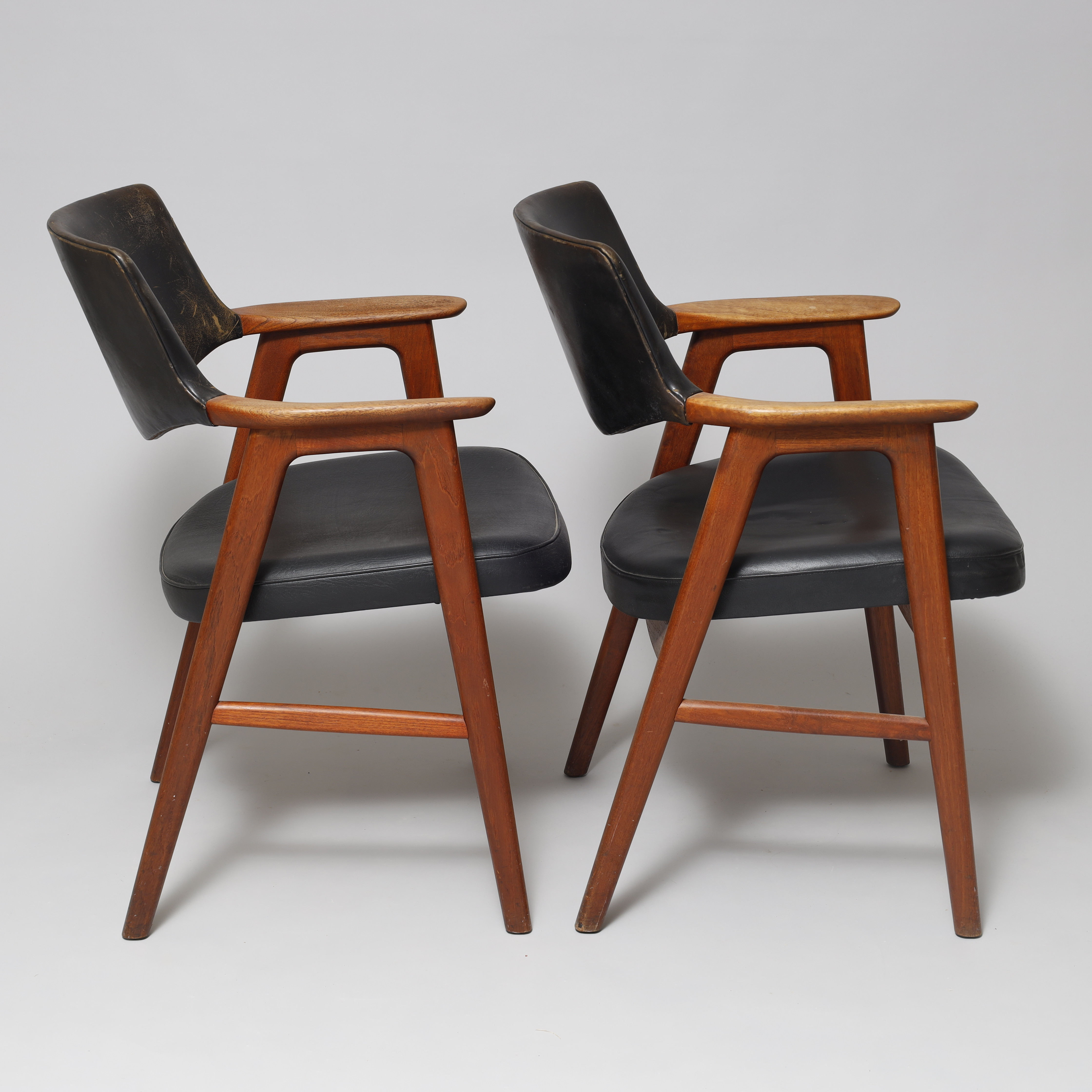 Images for 3300884. ERIK KIRKEGAARD. A pair of armchairs, frame of teak ...