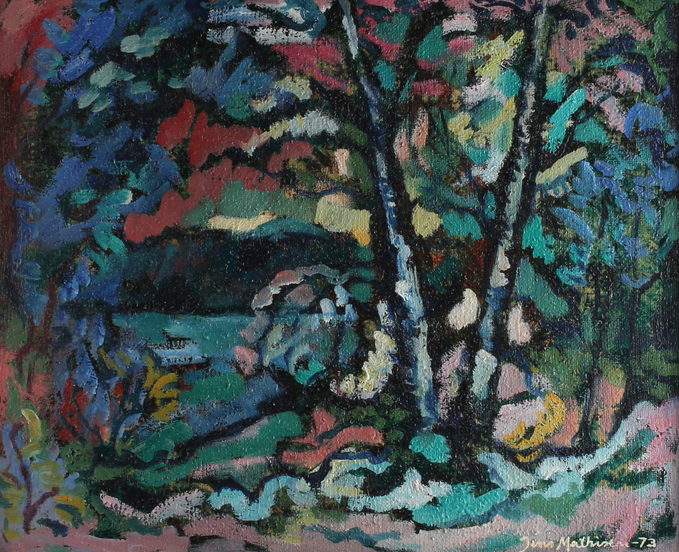 Images for 330589. JENS MATHISEN. Autumn landscape, oil on canvas ...