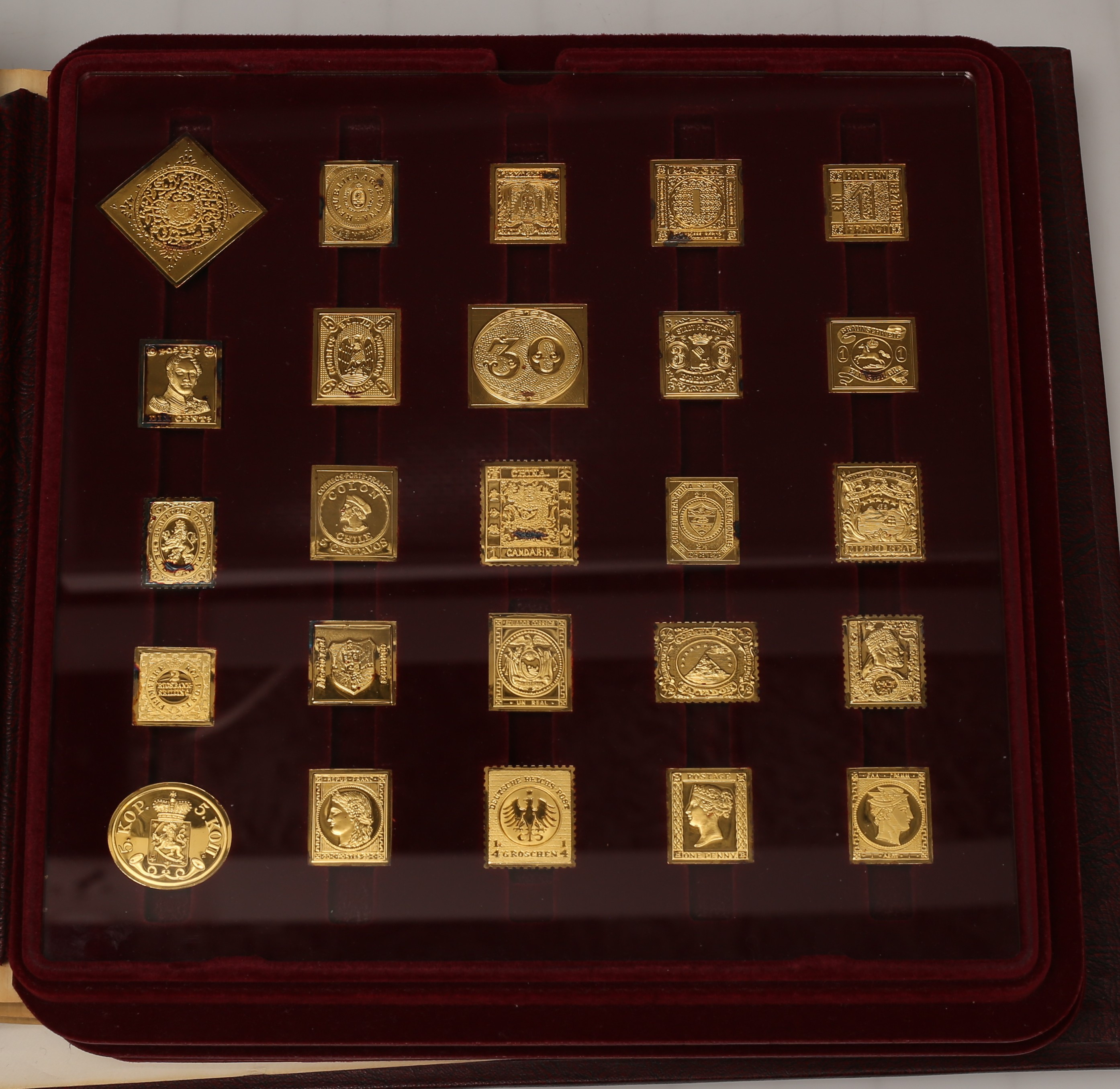 Images for 3308748. SILVER STAMPS WITH 24K GOLD PLATING, 73 pcs ...