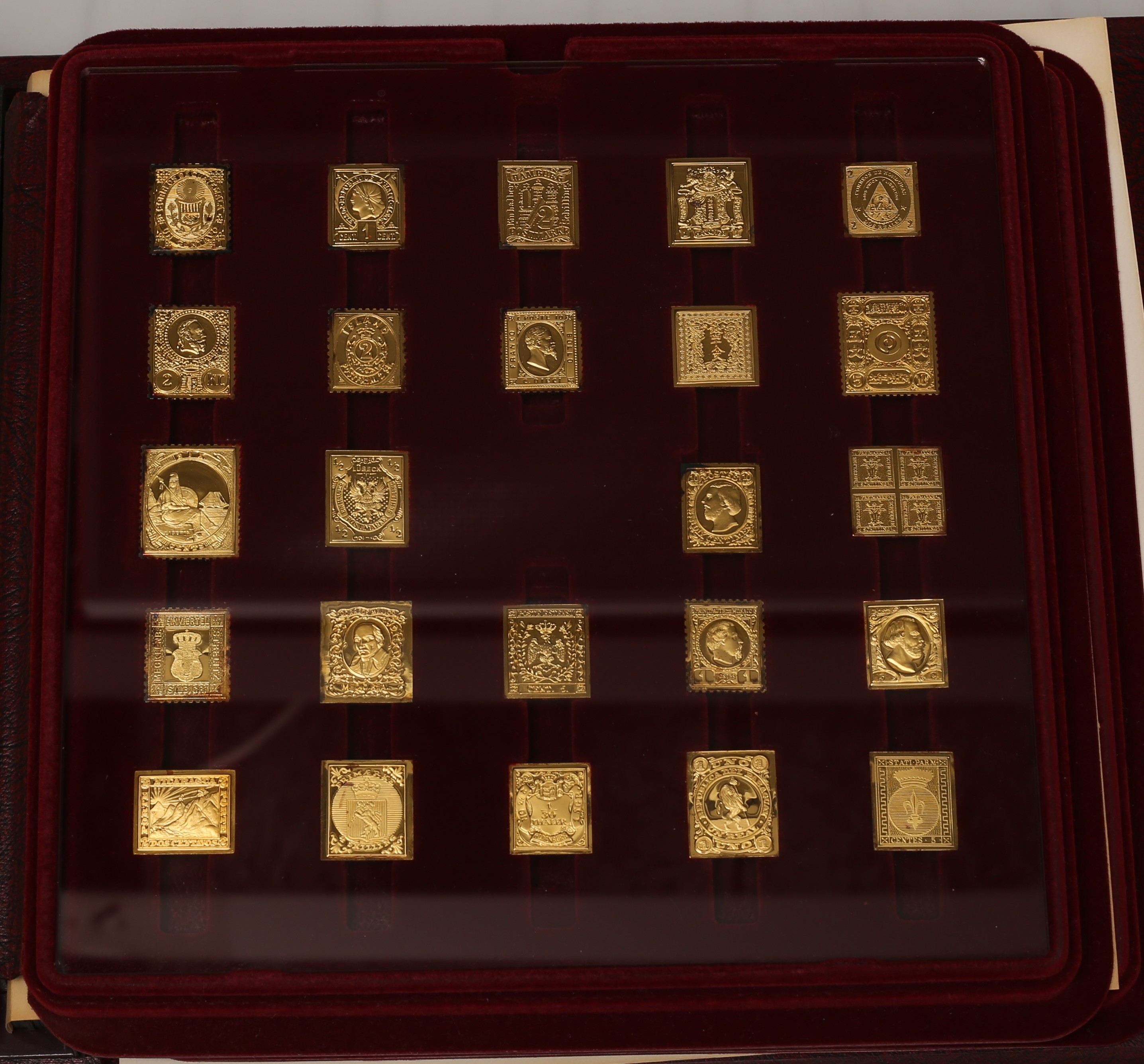 Images for 3308748. SILVER STAMPS WITH 24K GOLD PLATING, 73 pcs ...