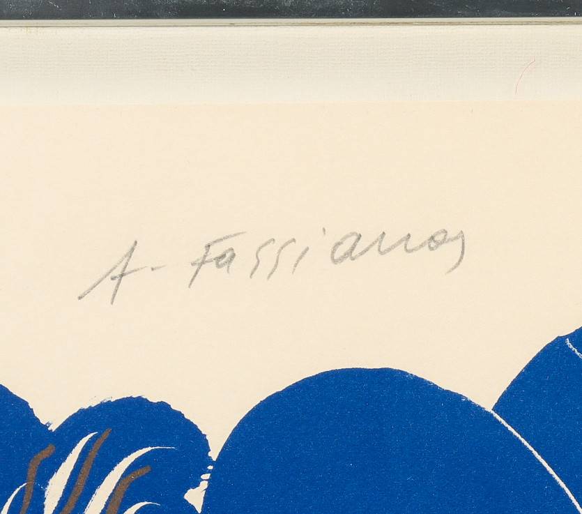 Images for 3308929. ALEXANDRE FASSIANOS Lithograph in colour, “courting ...