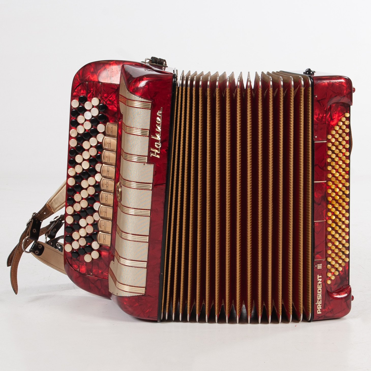 Images for 3313969. BUTTON ACCORDION. “President III”, Hohner, Germany ...