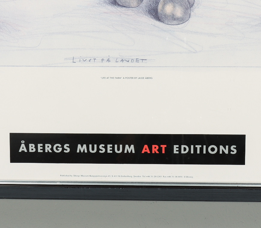 POSTER Lasse Åberg. Konst - Övrigt - Auctionet