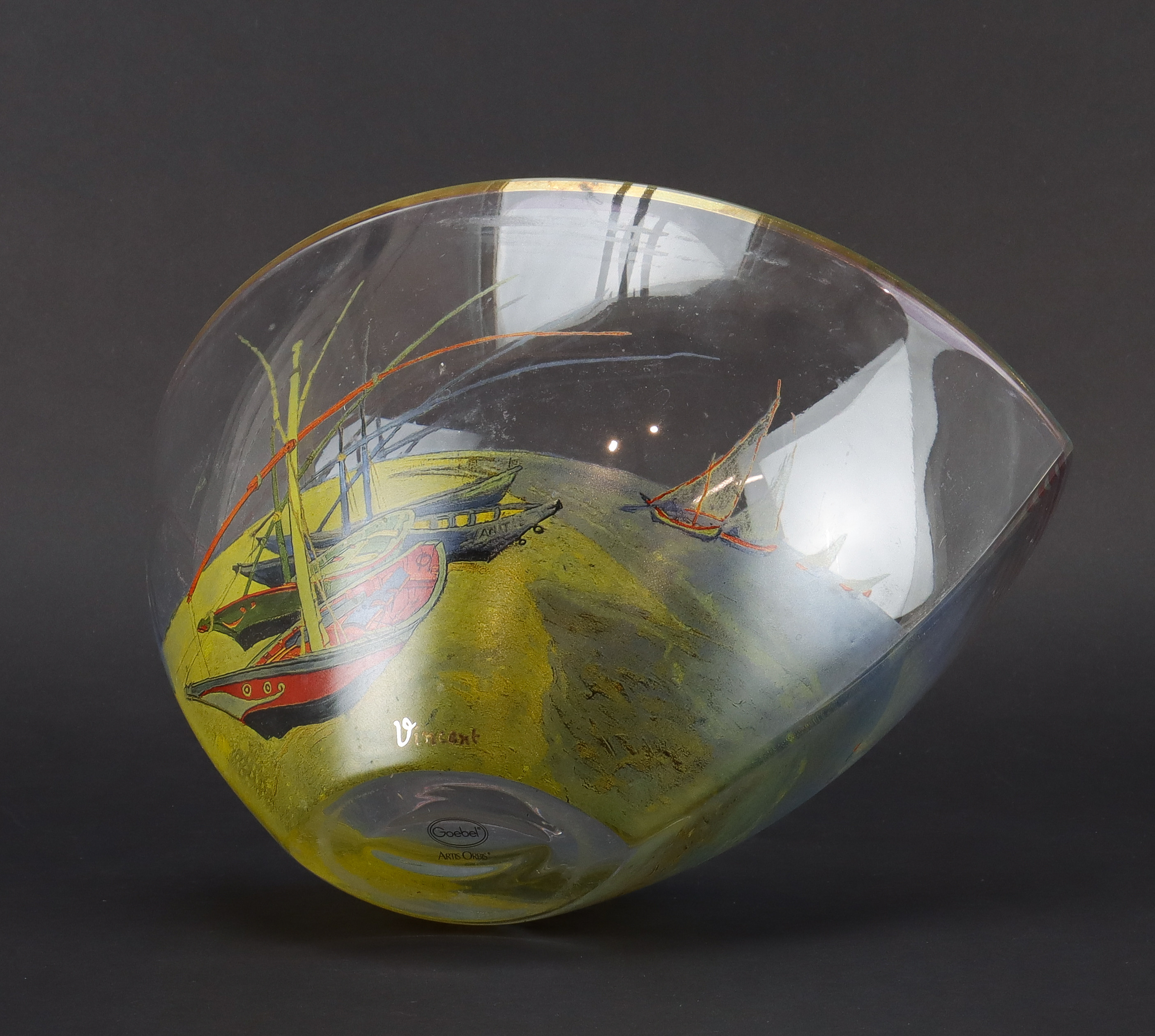 Images for 3337022. BOWL art glass, Goebel motif after Vincent Van Gogh ...