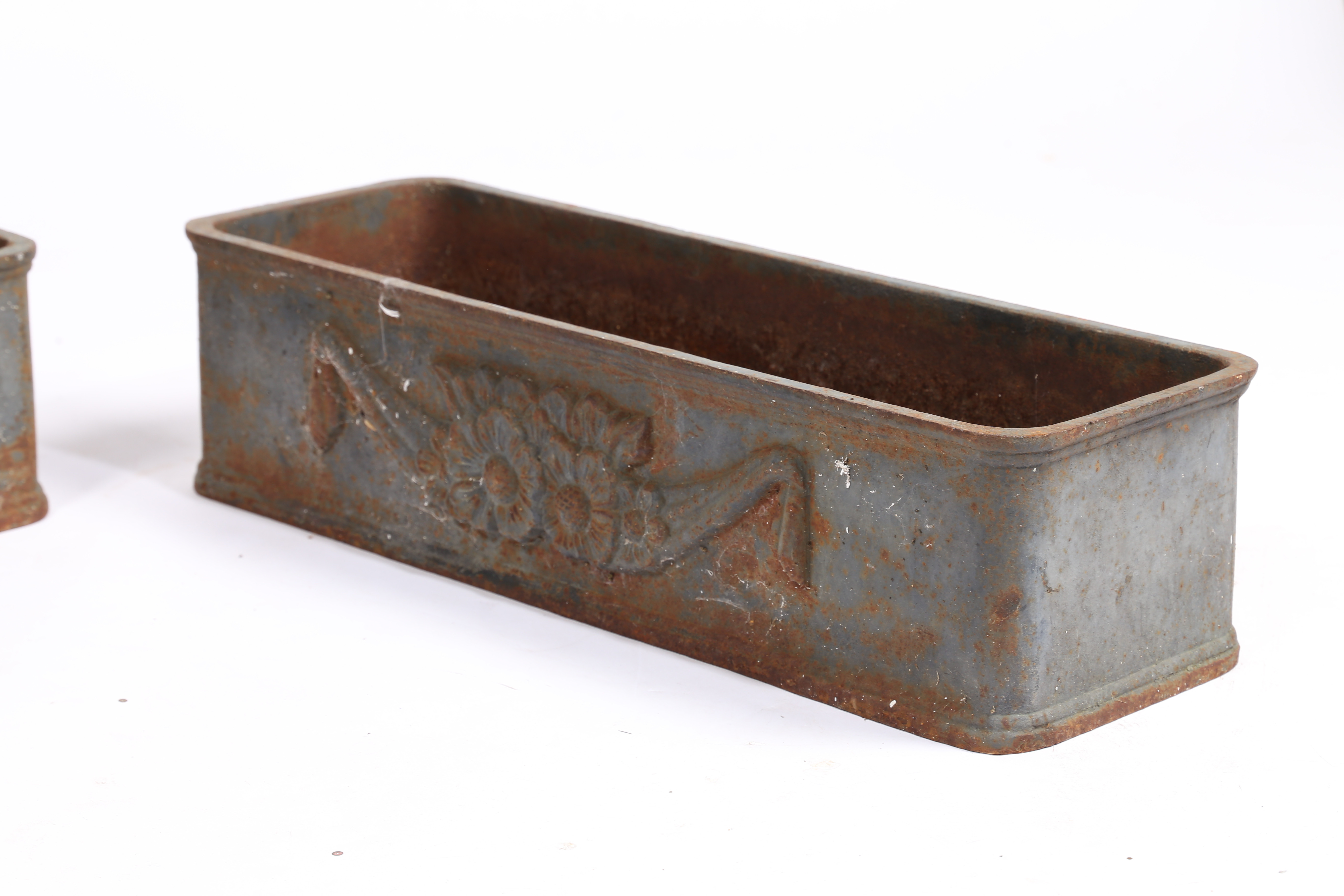 Images for 3340227. A PAIR OF VICTORIAN STYLE CAST IRON PLANTERS (2 ...