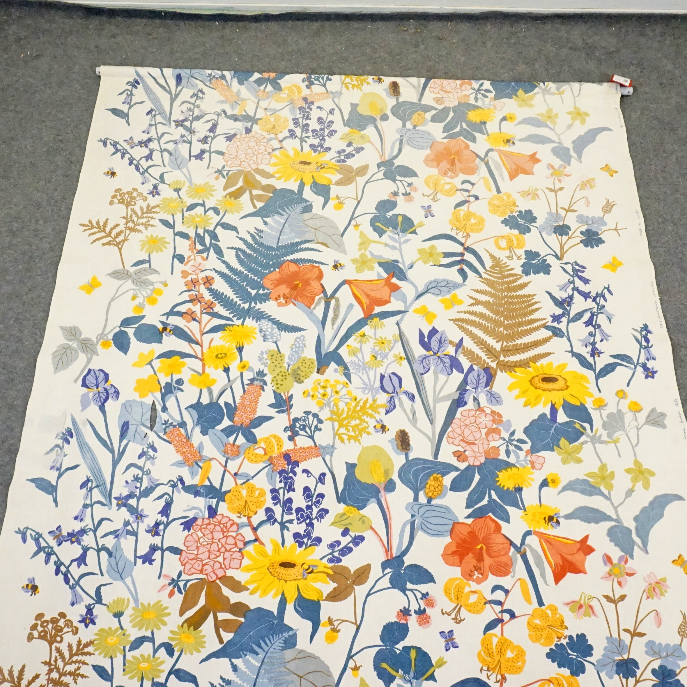 GOCKEN JOBS (1914 - 1995), tyg/bonad, "Stugrabatt", Jobs Boden, Leksand ...