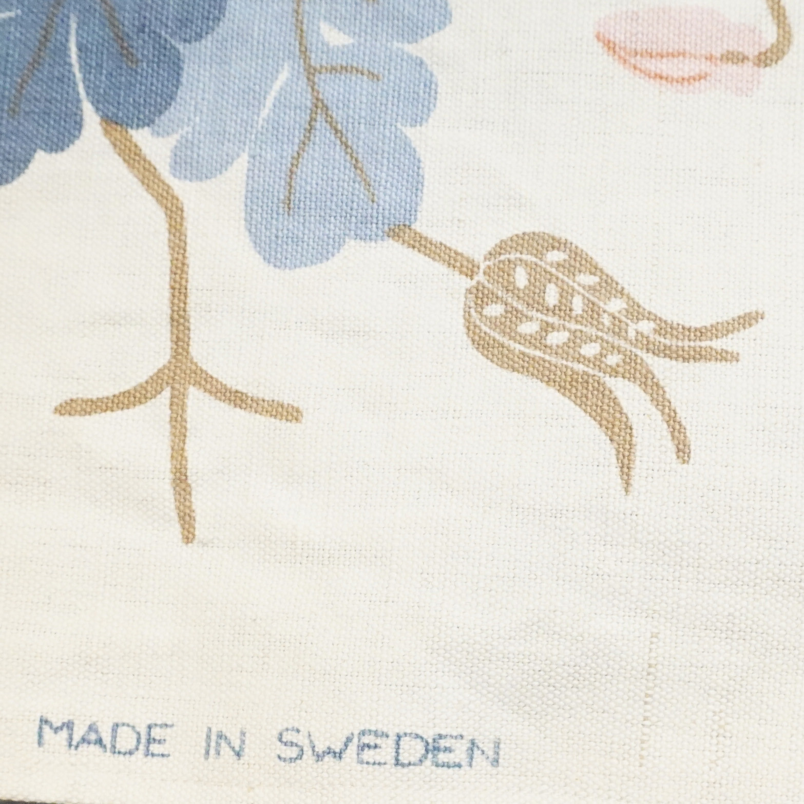 GOCKEN JOBS (1914 - 1995), tyg/bonad, "Stugrabatt", Jobs Boden, Leksand ...