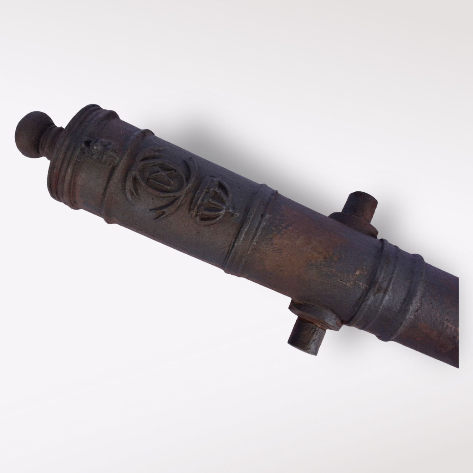 Images for 3341945. CANNON TUBE, cast iron, monogram Carl XI. - Auctionet