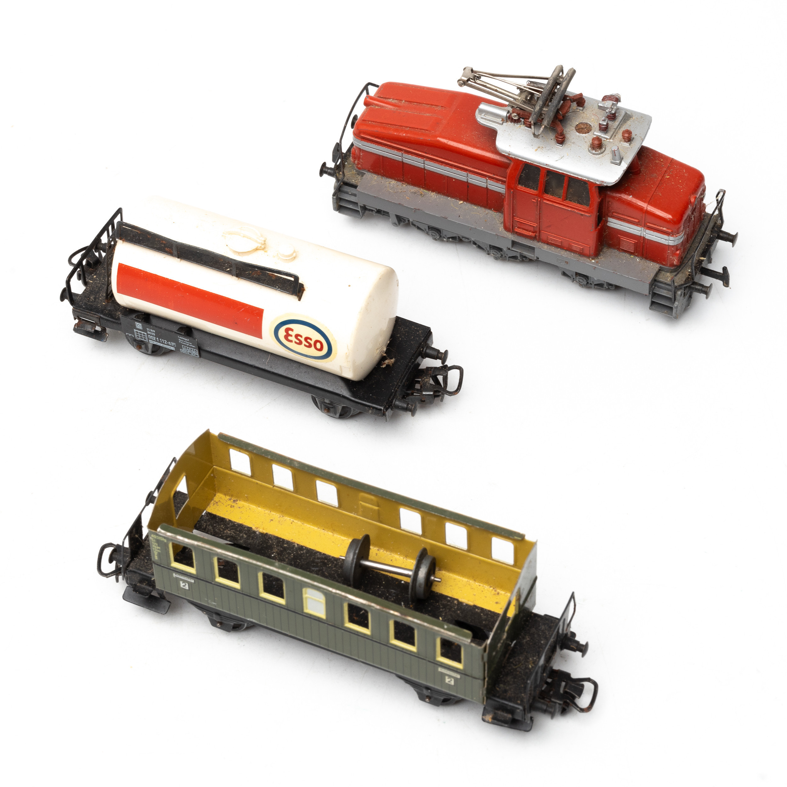 MÄRKLIN 4 lok och 11 vagnar, bl.a. 3062 New Haven och boxcar. Leksaker ...